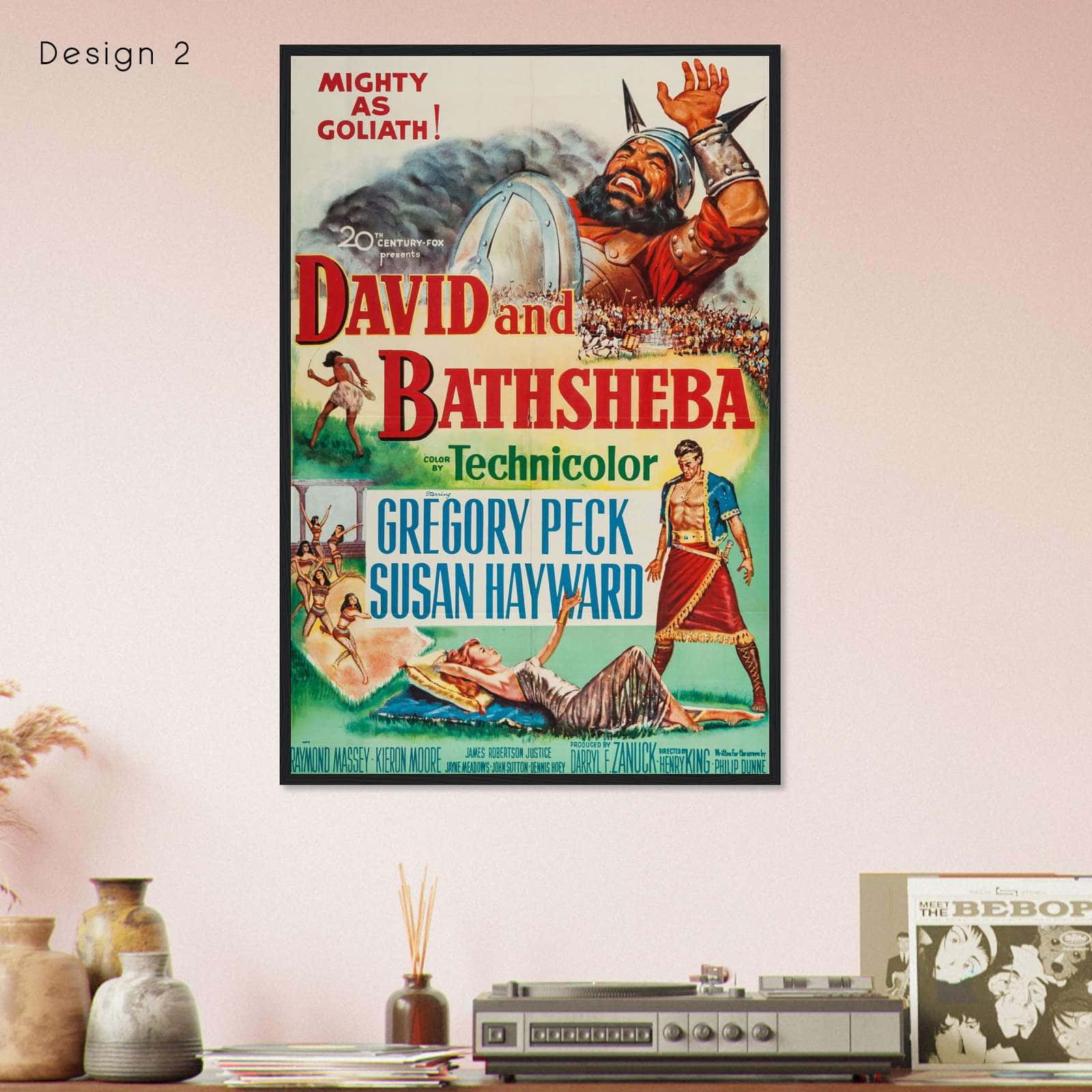 David and Bathsheba (1951) Movie Poster Print - Citiesbox