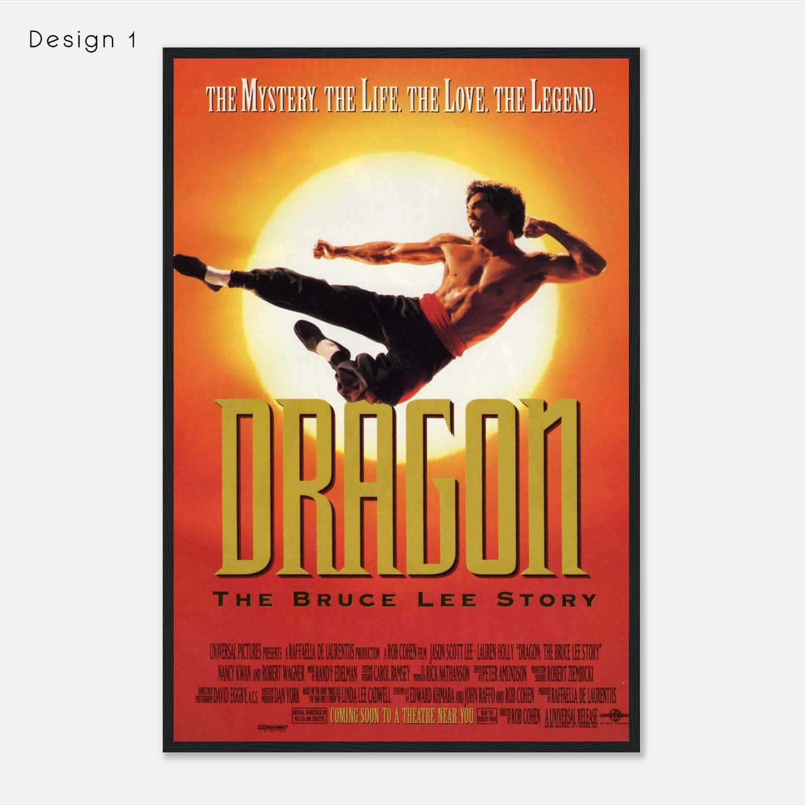 Dragon: The Bruce Lee Story (1993) Movie Poster Print - Citiesbox