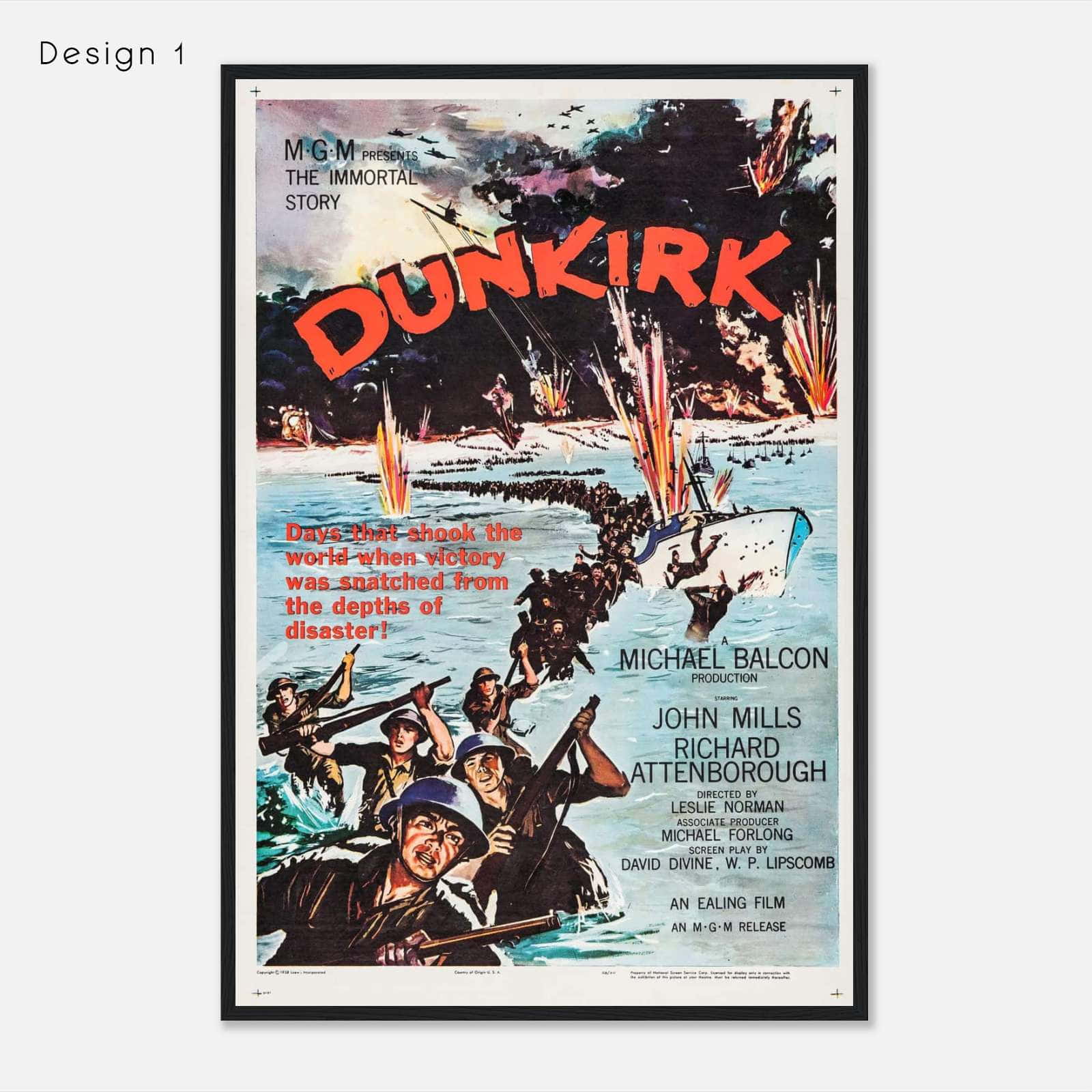 Dunkirk (1958) Movie Poster Print - Citiesbox
