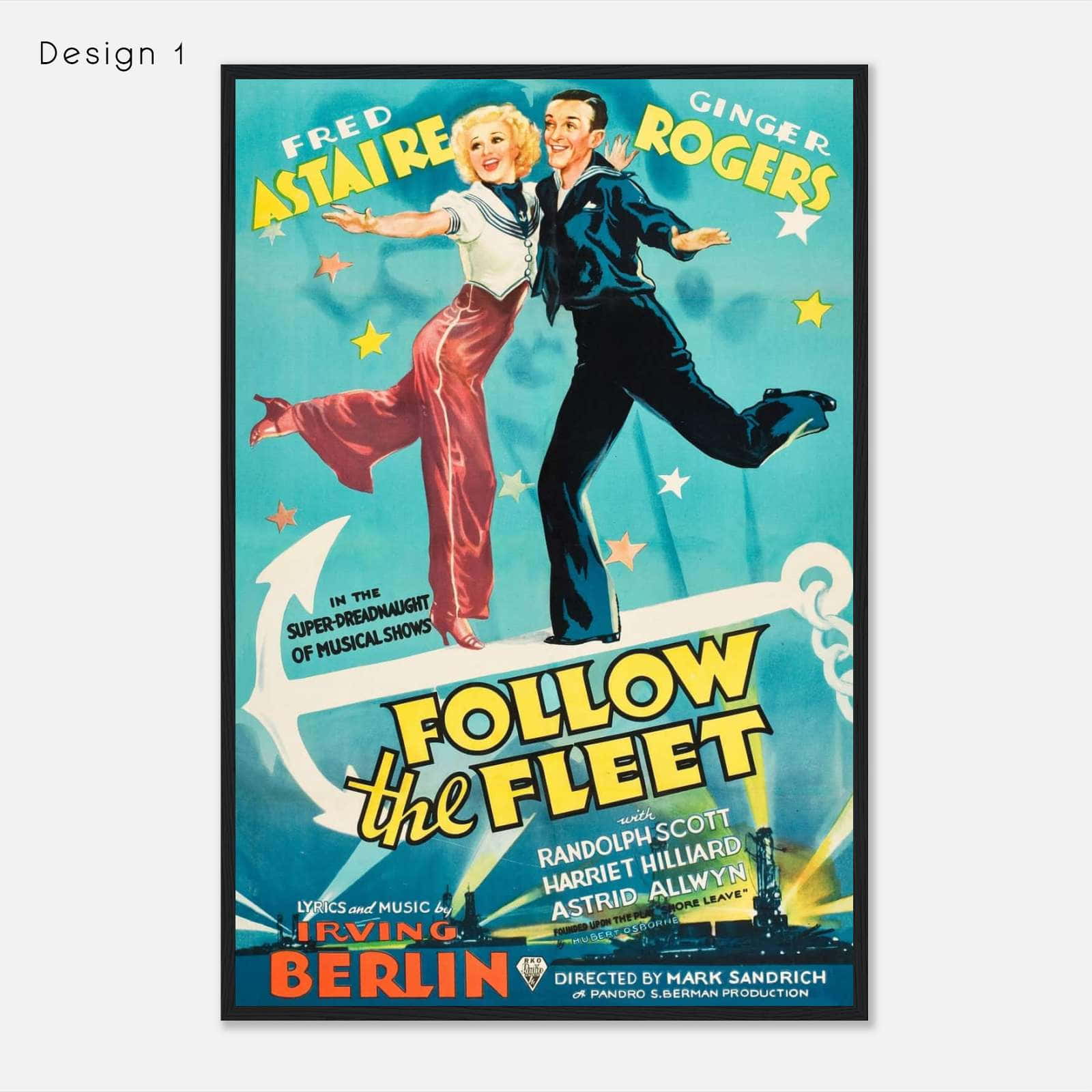 Follow the Fleet (1936) Movie Poster Print - Citiesbox
