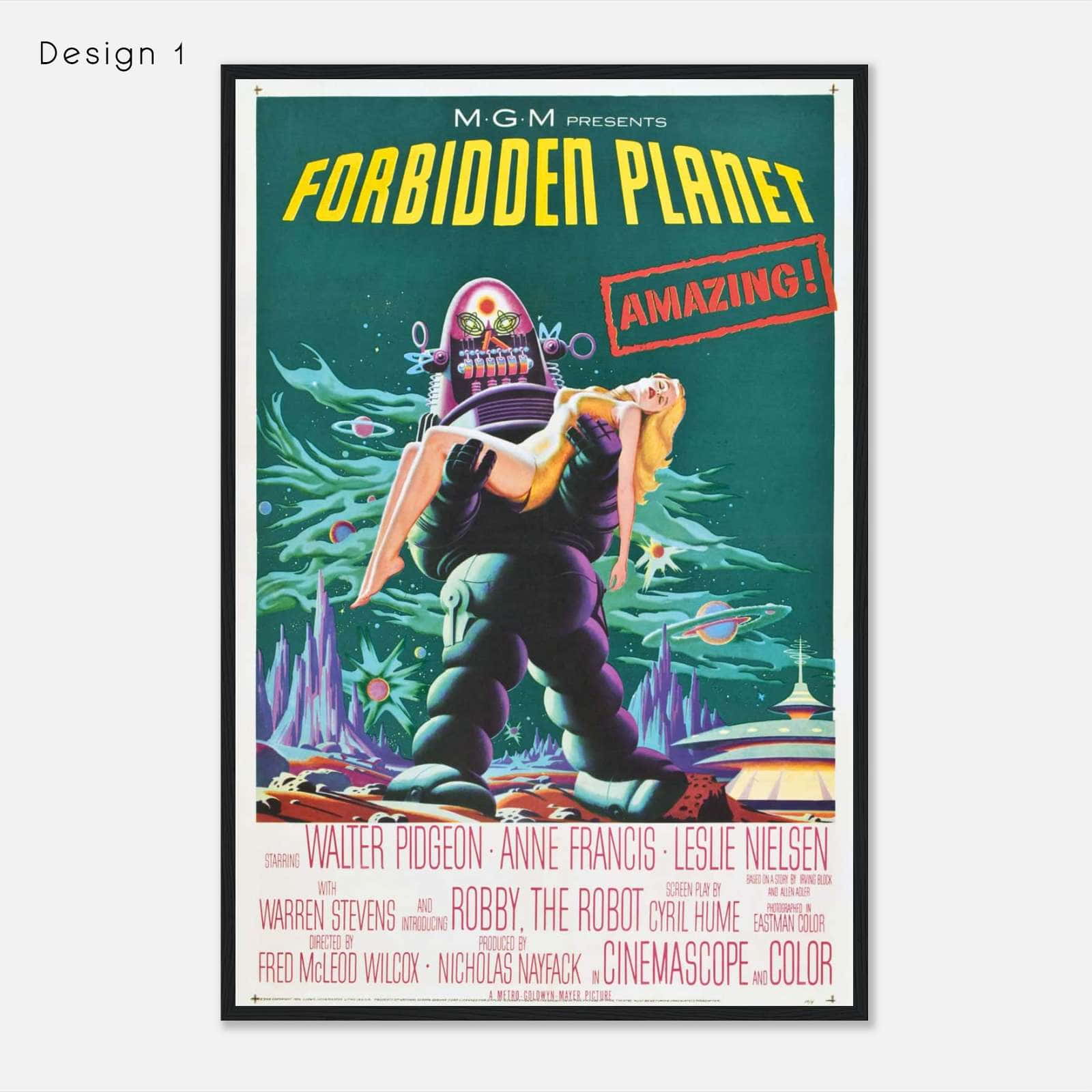 Forbidden Planet (1956) Movie Poster Print - Citiesbox