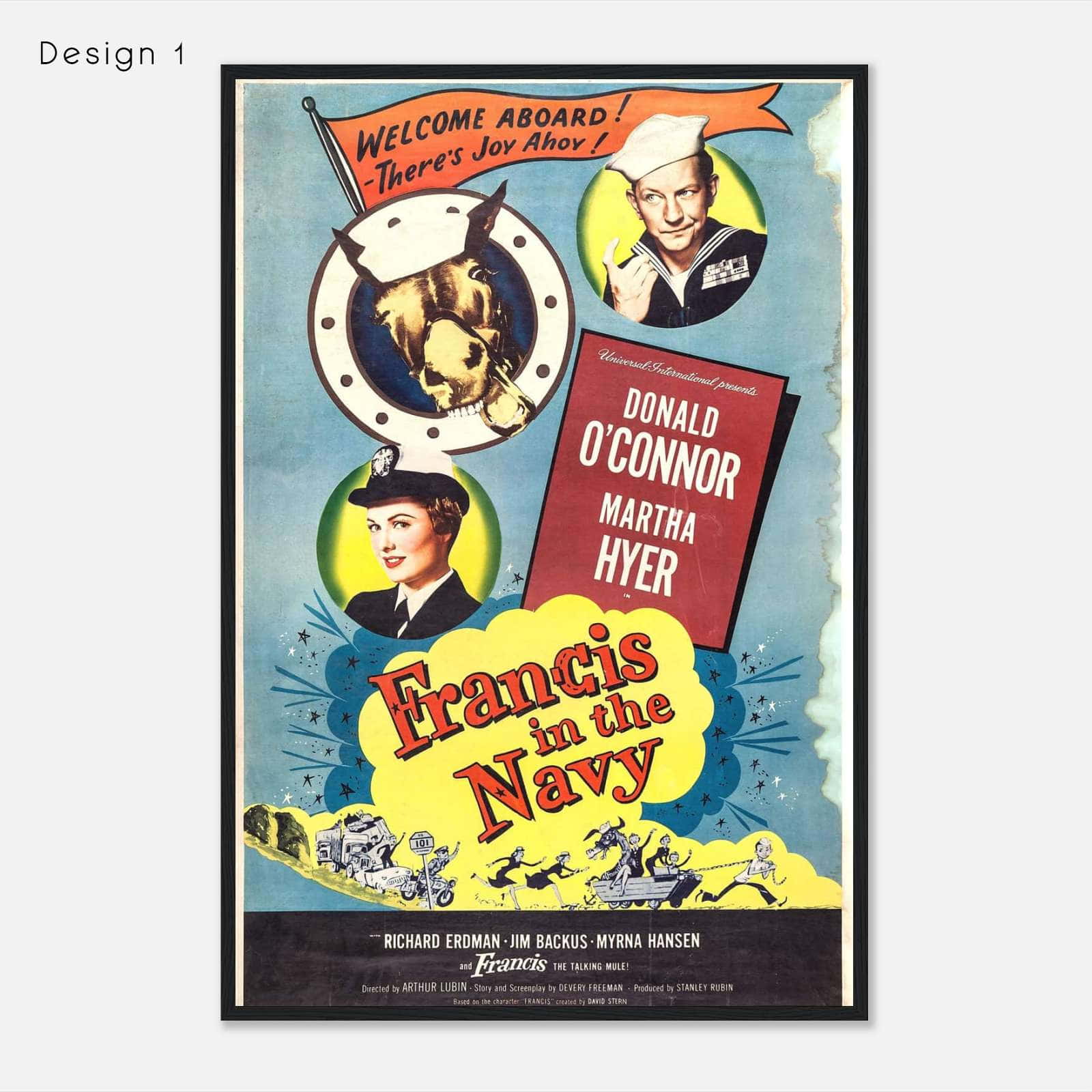 Francis in the Navy (1955) Movie Poster Print - Citiesbox