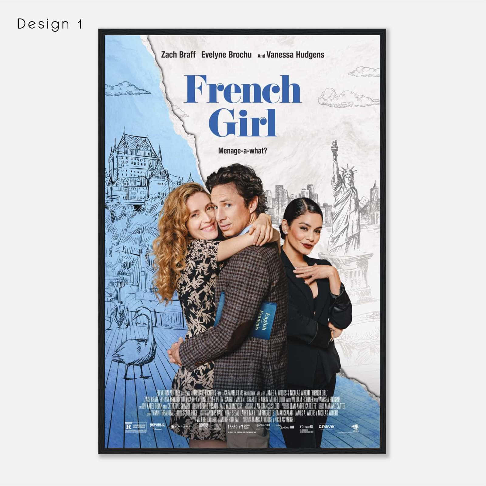 French Girl (2024) Movie Poster Print - Citiesbox