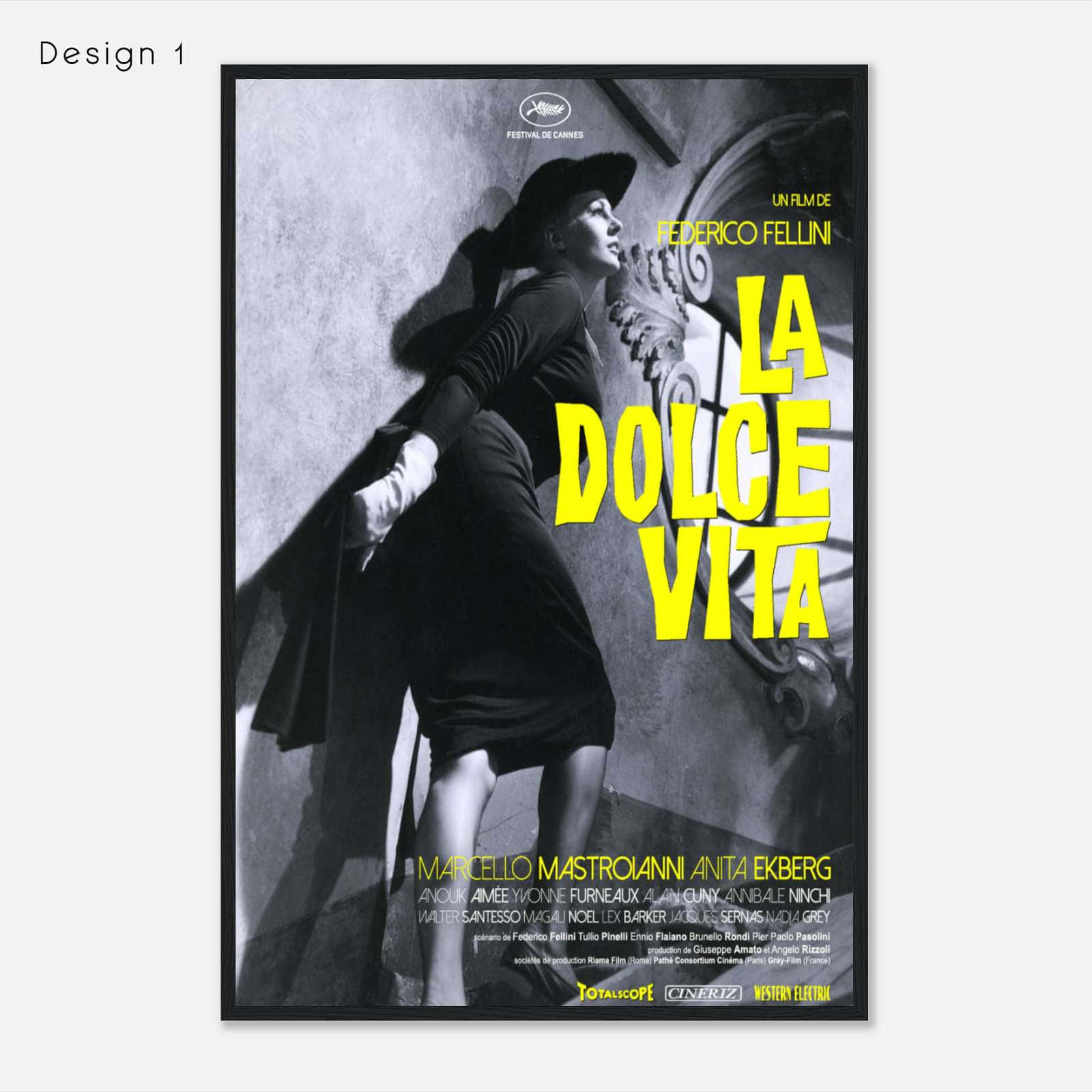 La Dolce Vita 1960 Movie Poster Print Citiesbox