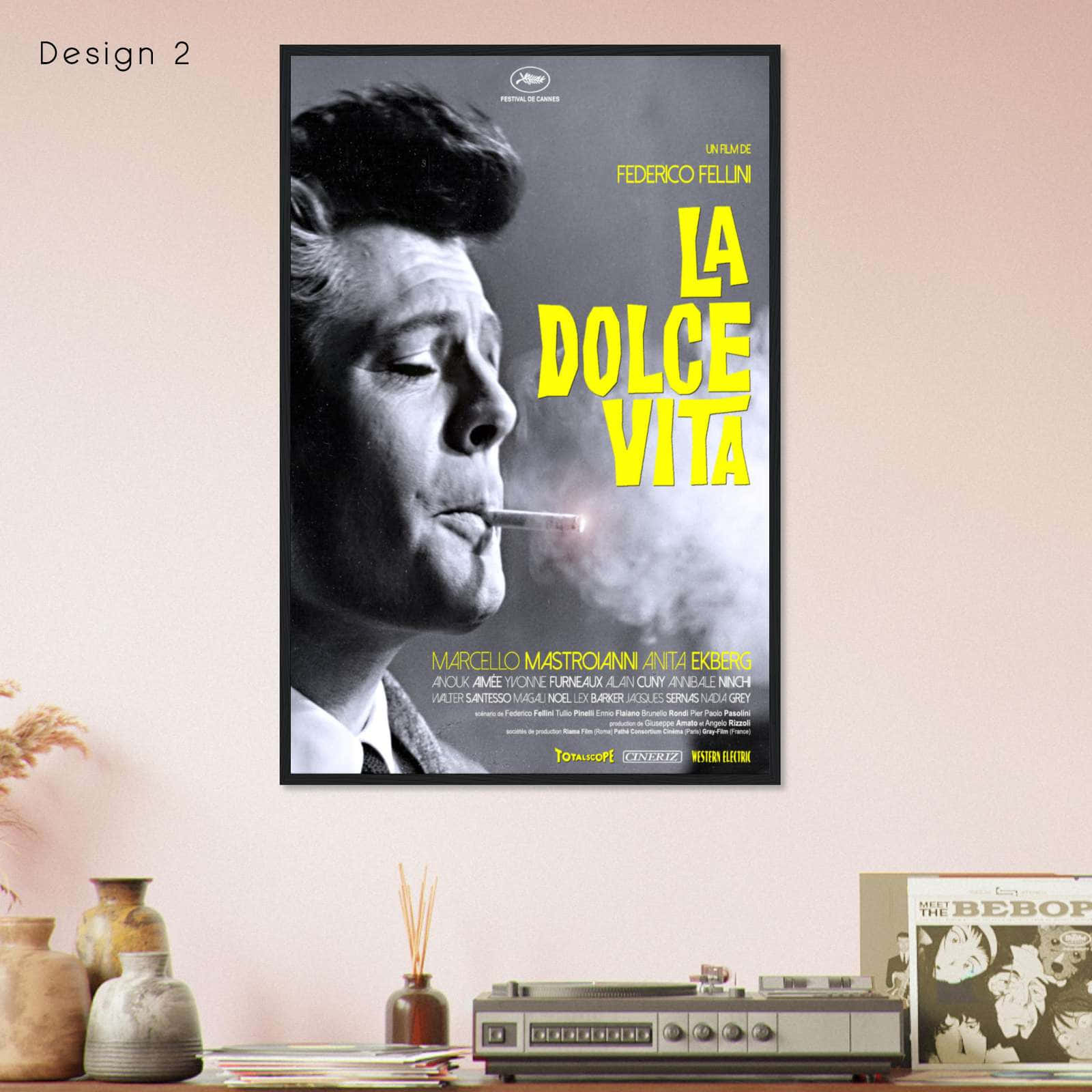 La Dolce Vita 1960 Movie Poster Print Citiesbox