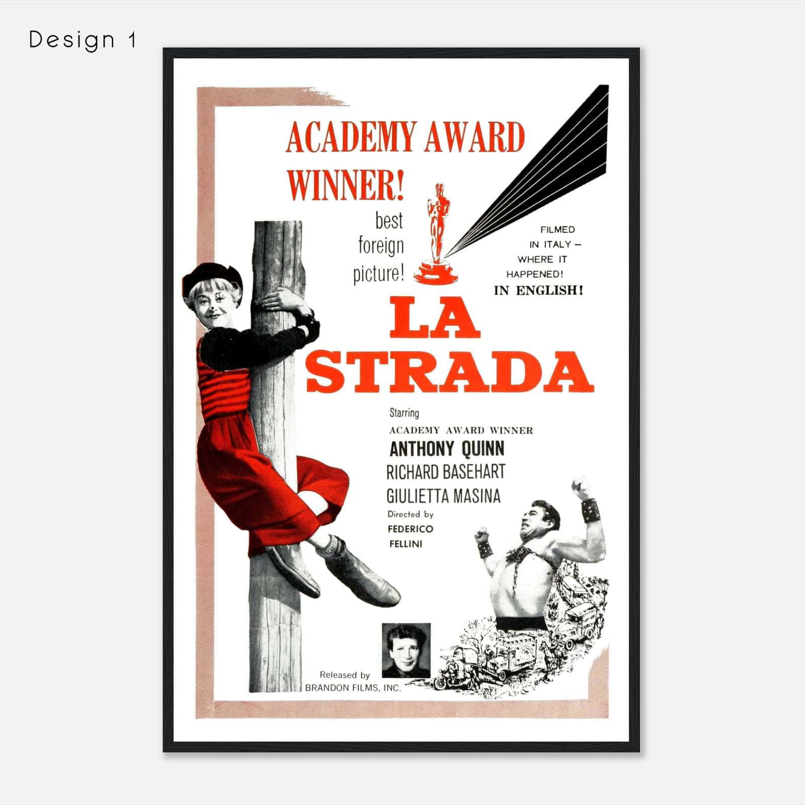 La Strada (1954) Movie Poster Print - Citiesbox