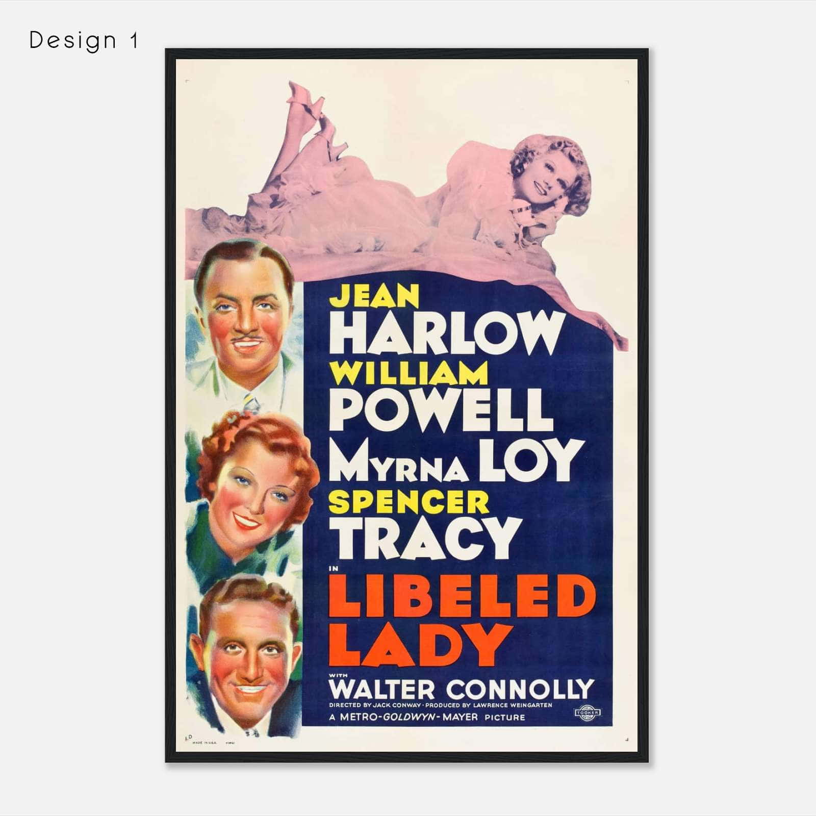 Libeled Lady (1936) Movie Poster Print - Citiesbox