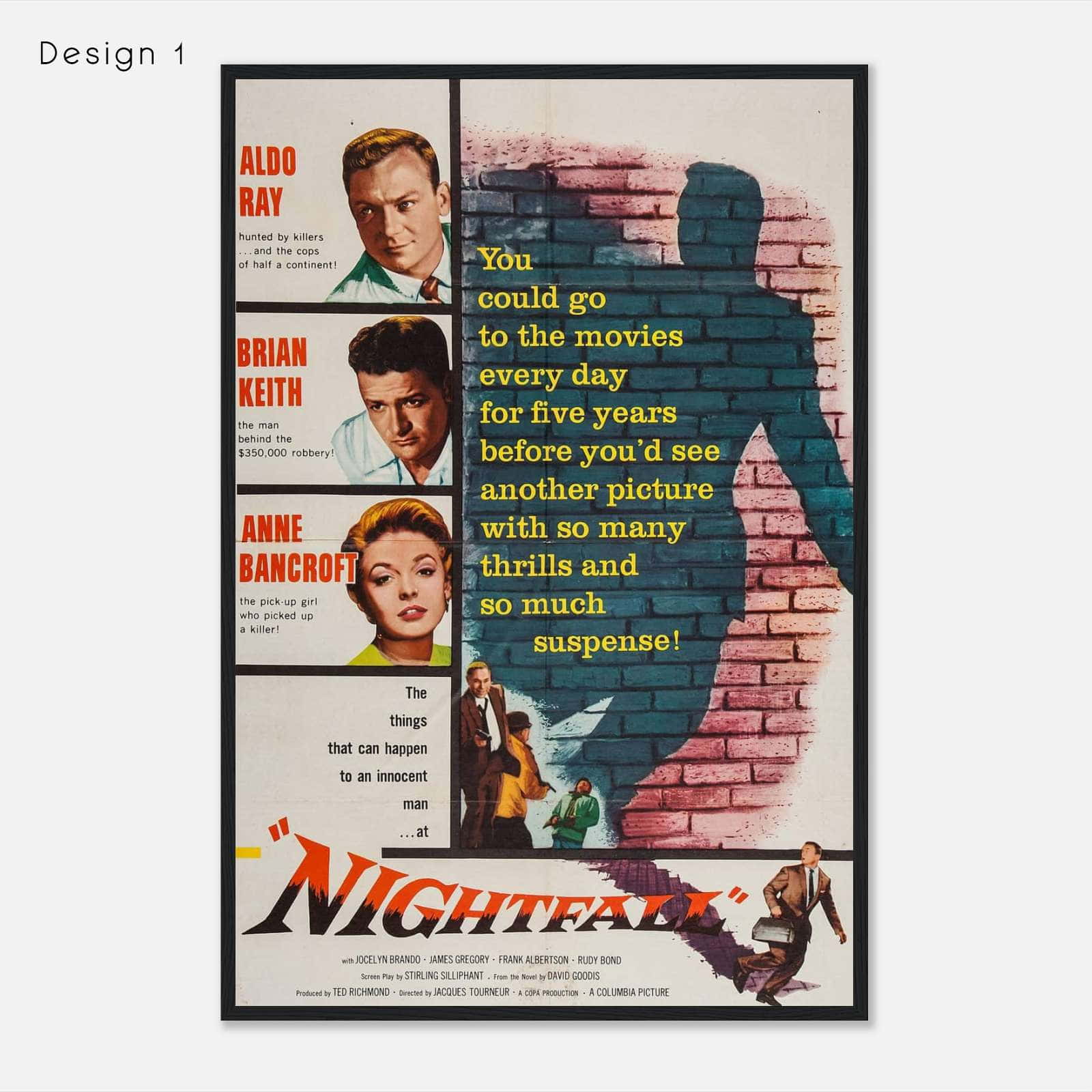 Nightfall (1956) Movie Poster Print - Citiesbox