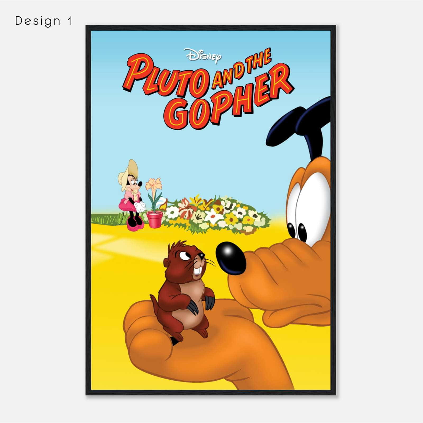Pluto and the Gopher (1950) Movie Poster Print - Citiesbox