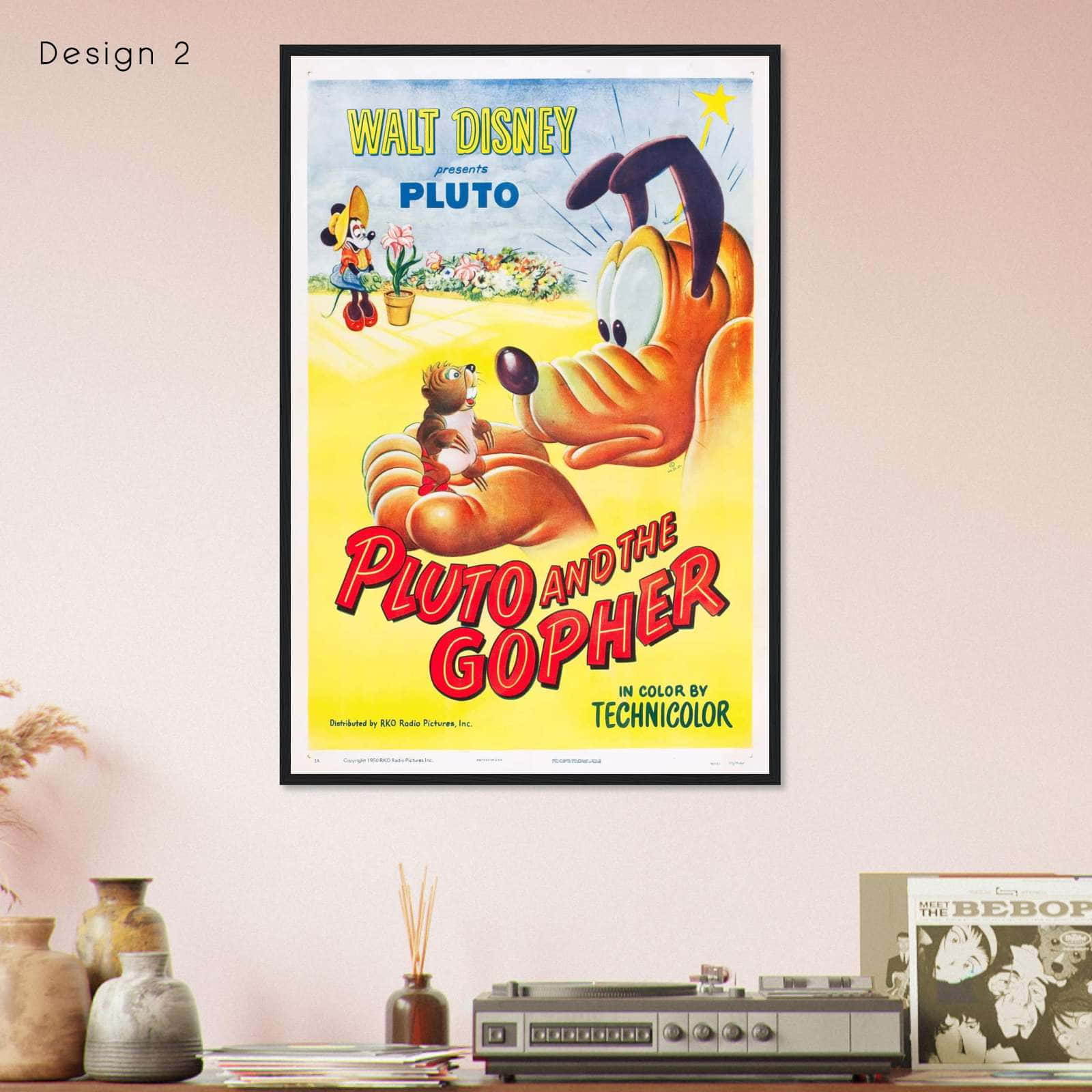 Pluto and the Gopher (1950) Movie Poster Print - Citiesbox
