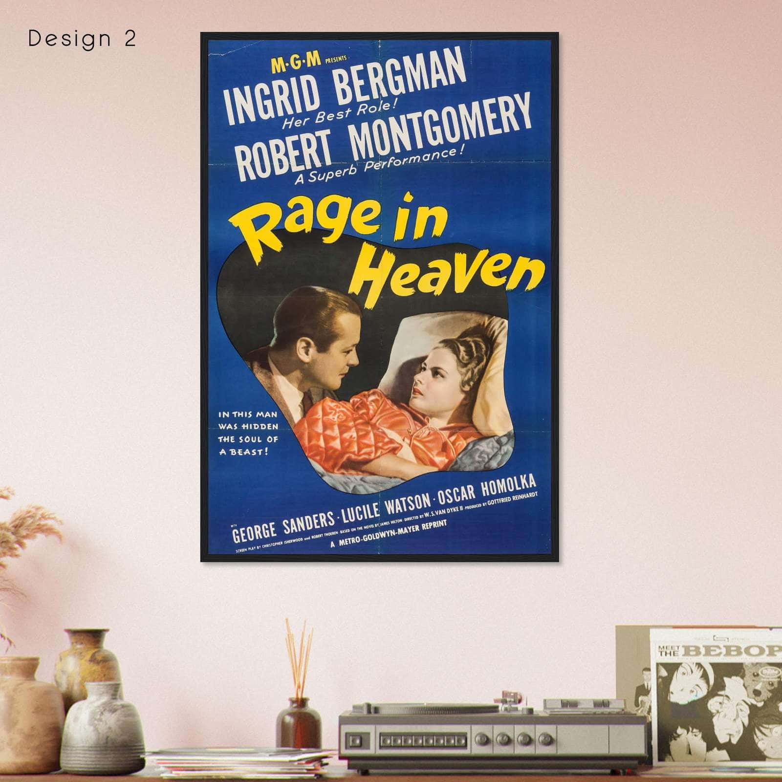 Rage in Heaven (1941) Movie Poster Print - Citiesbox