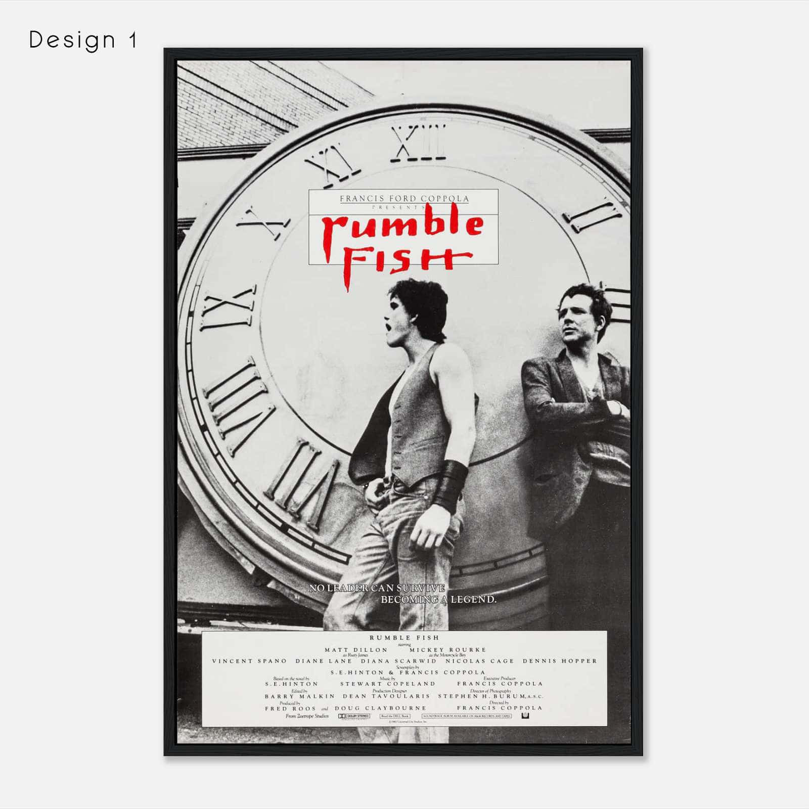 Rumble Fish (1983) Movie Poster Print - Citiesbox