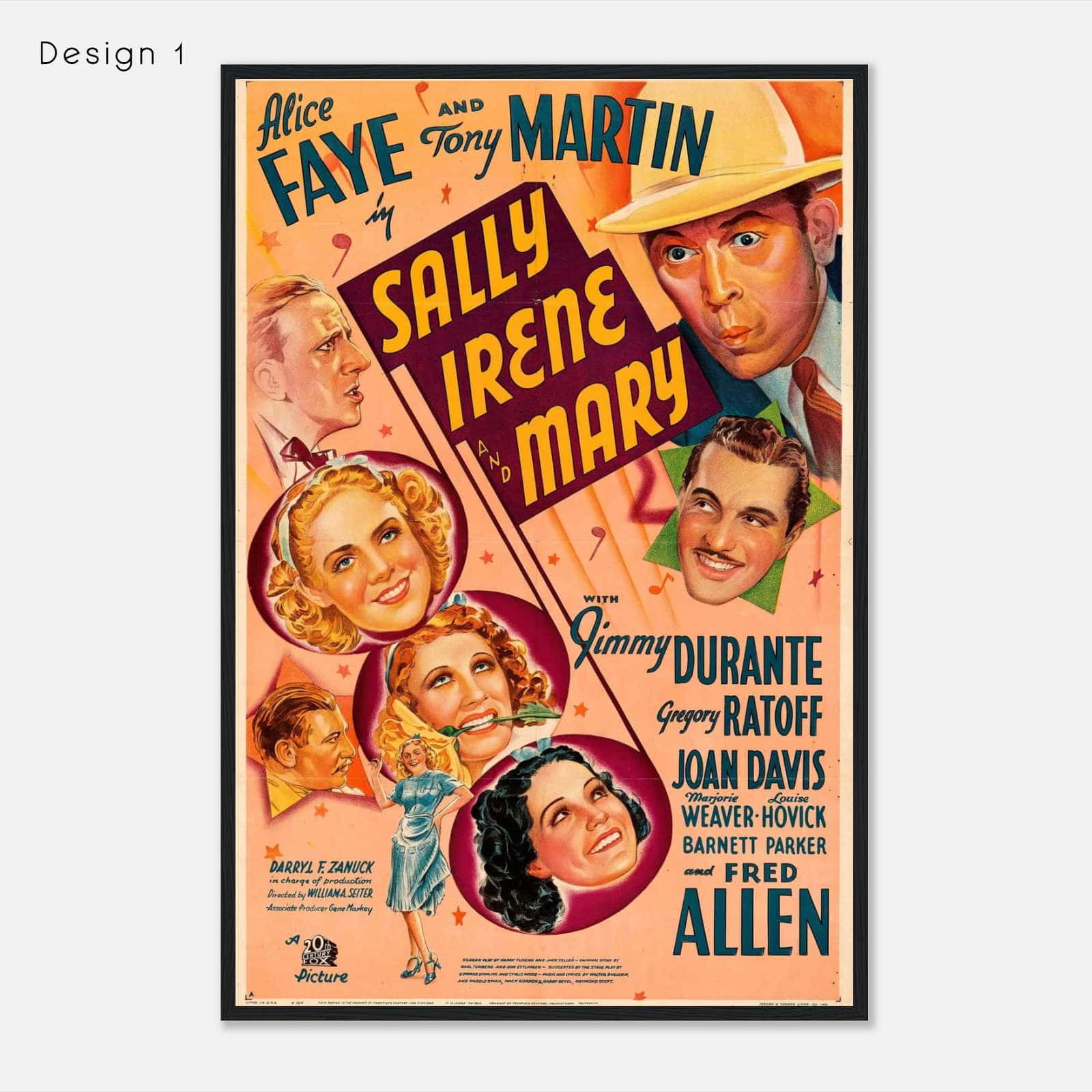 Sally, Irene and Mary (1938) Movie Poster Print - Citiesbox
