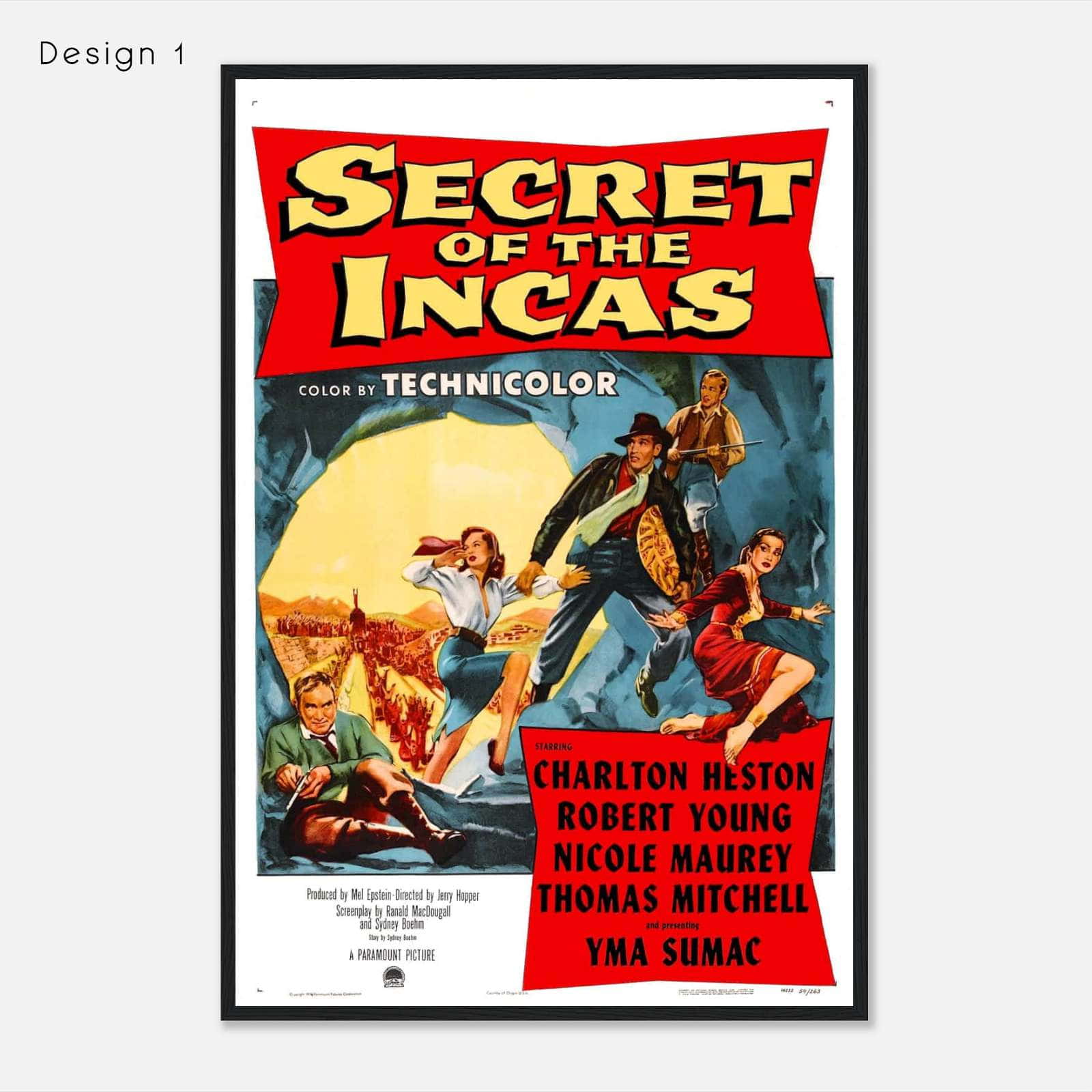 Secret of the Incas (1954) Movie Poster Print - Citiesbox