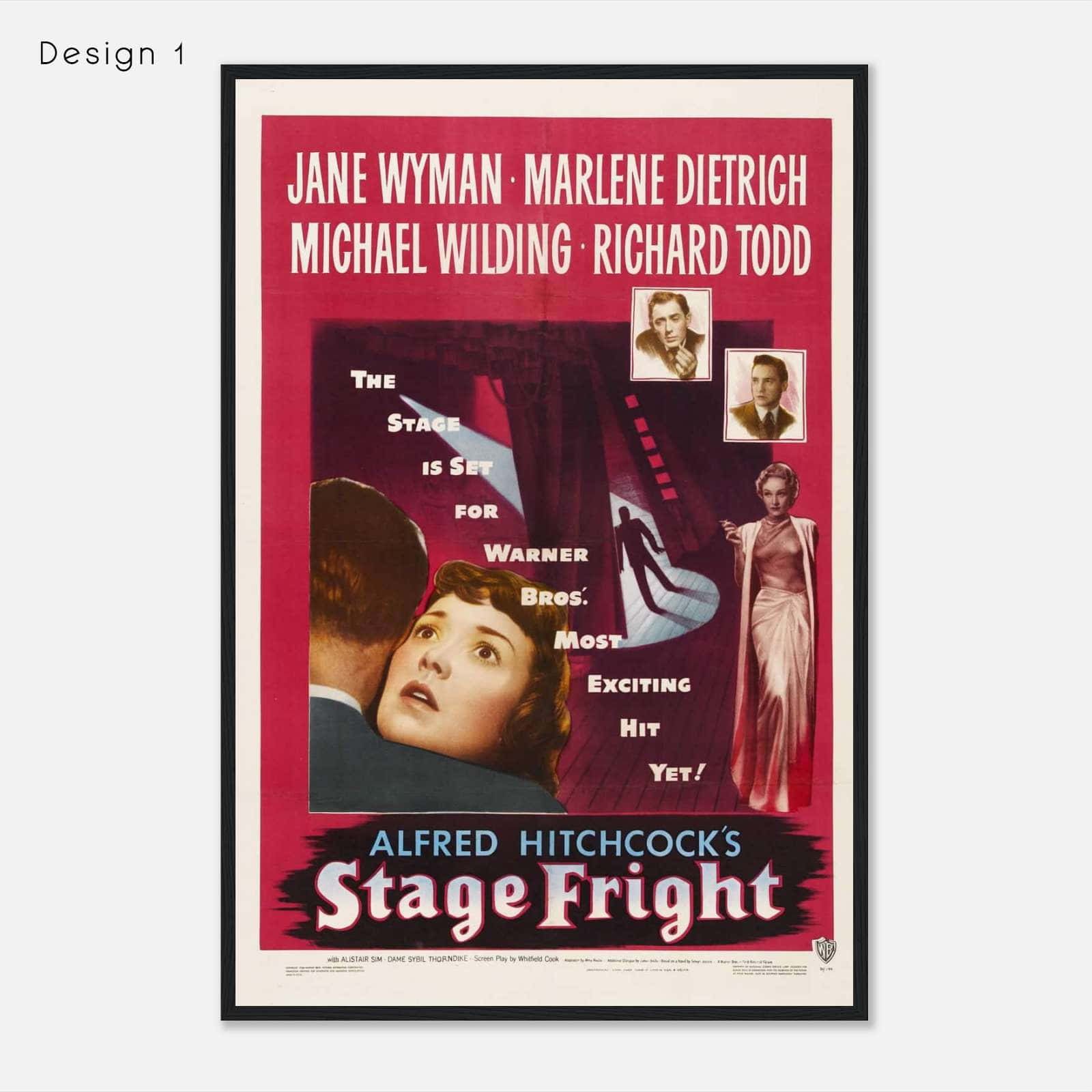 Stage Fright (1950) Movie Poster Print - Citiesbox