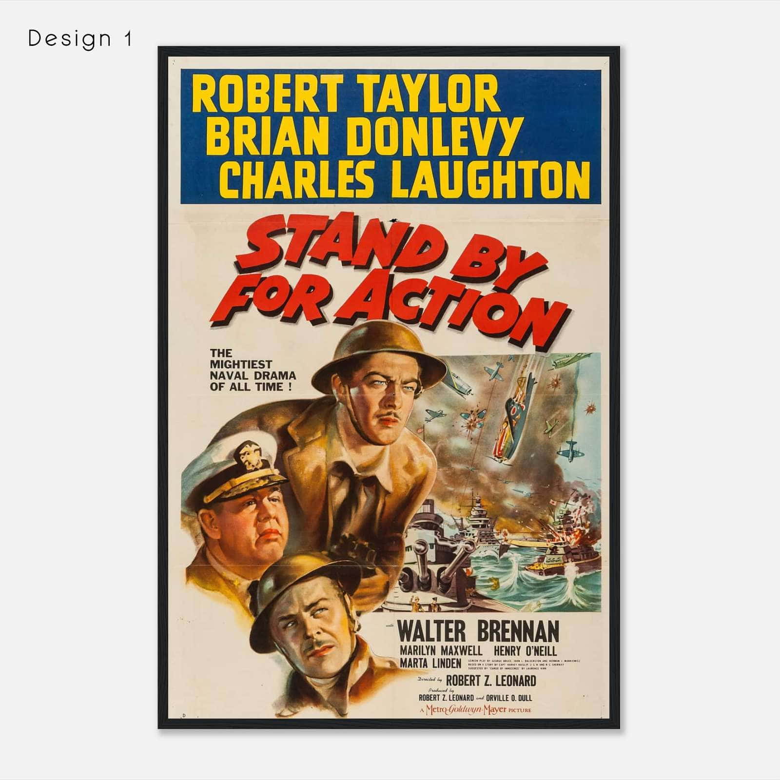 Stand by for Action (1942) Movie Poster Print - Citiesbox