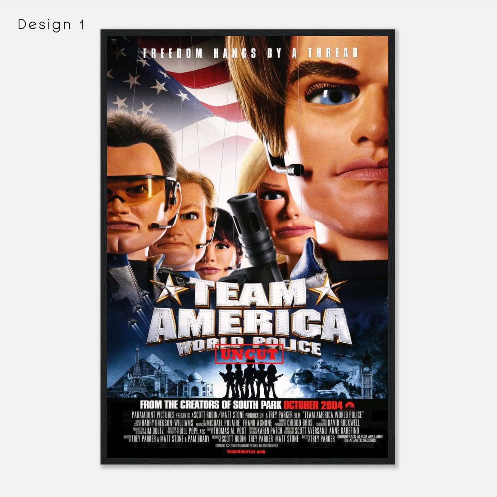 Team America: World Police (2004) Movie Poster Print - Citiesbox