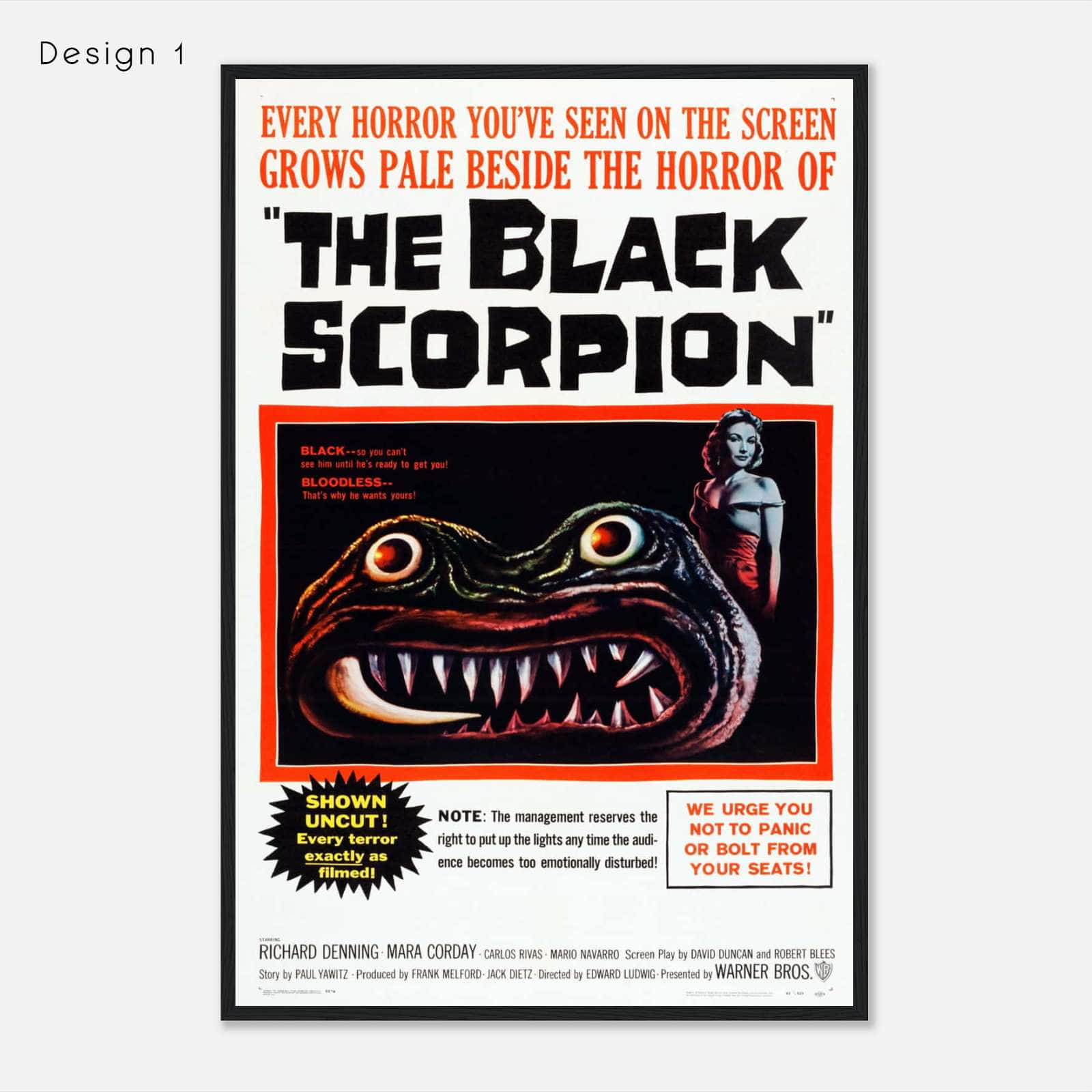 The Black Scorpion (1957) Movie Poster Print - Citiesbox