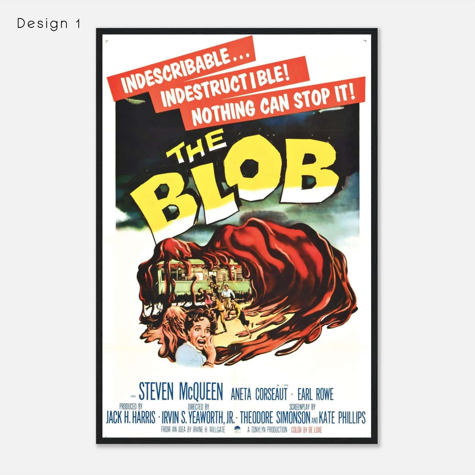 The Blob (1958) Movie Poster Print - Citiesbox
