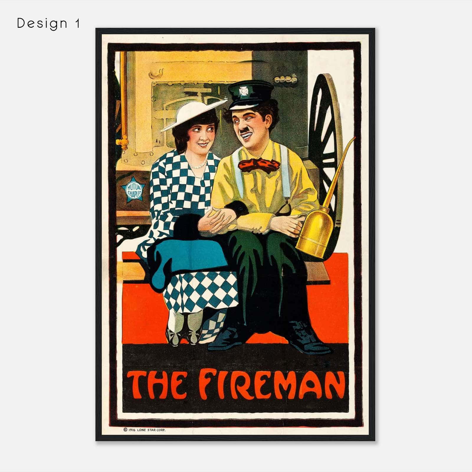 The Fireman (1916) Movie Poster Print - Citiesbox