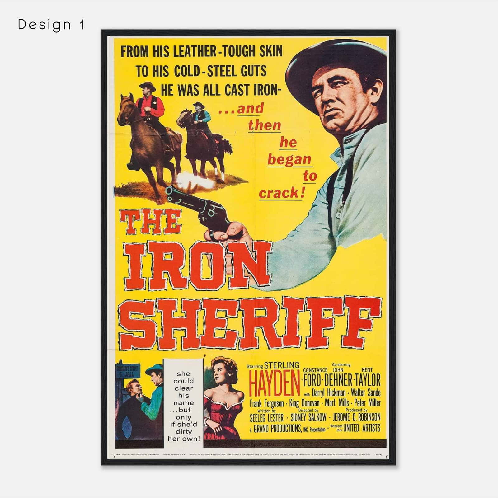 The Iron Sheriff (1957) Movie Poster Print - Citiesbox