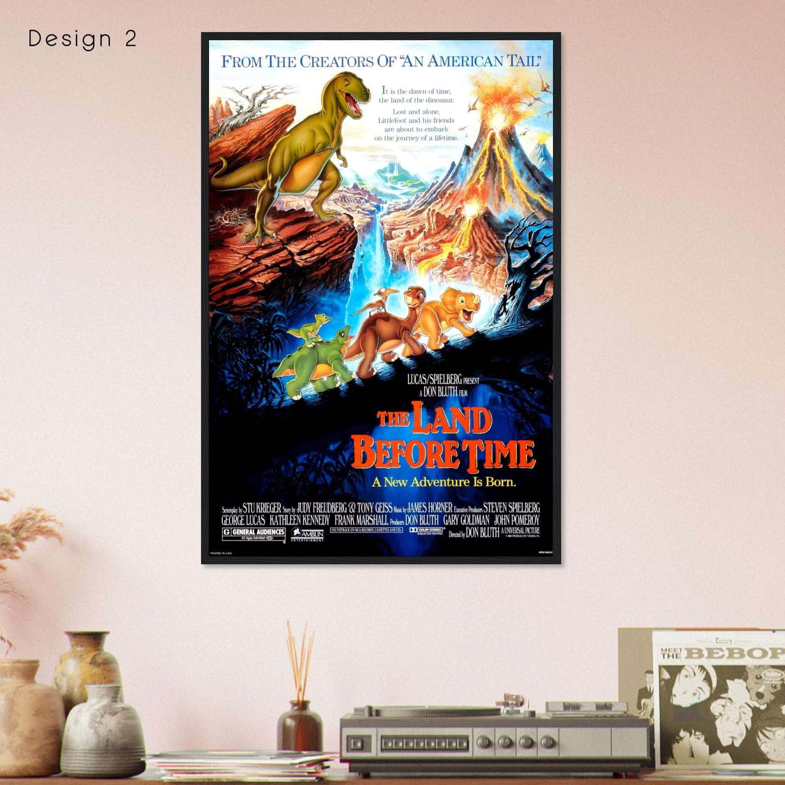 The Land Before Time (1988) Movie Poster Print - Citiesbox
