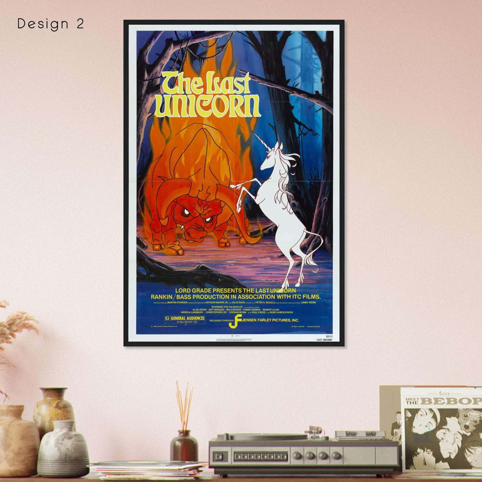 The Last Unicorn (1982) Movie Poster Print - Citiesbox
