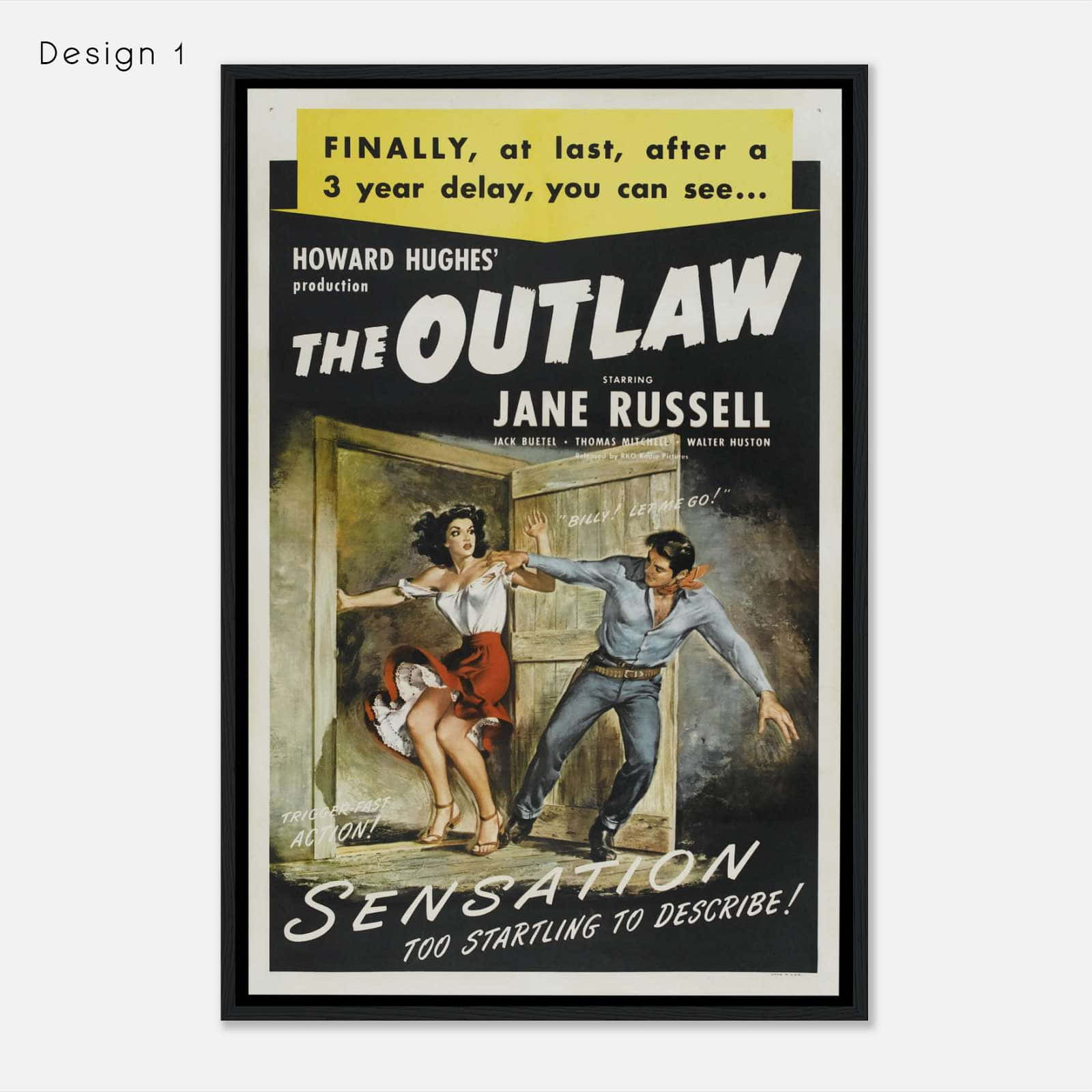 The Outlaw (1943) Movie Poster Print - Citiesbox