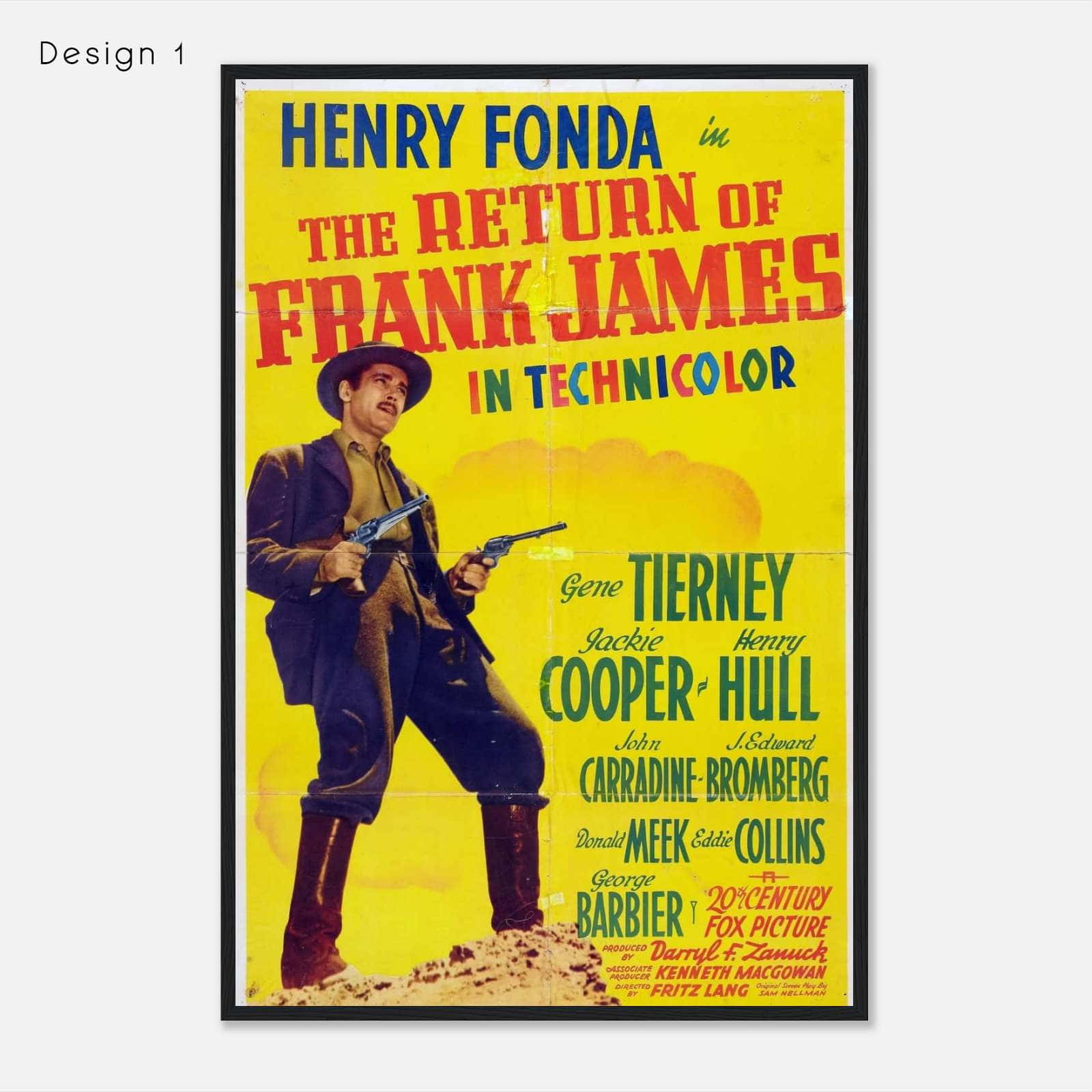 The Return of Frank James (1940) Movie Poster Print - Citiesbox