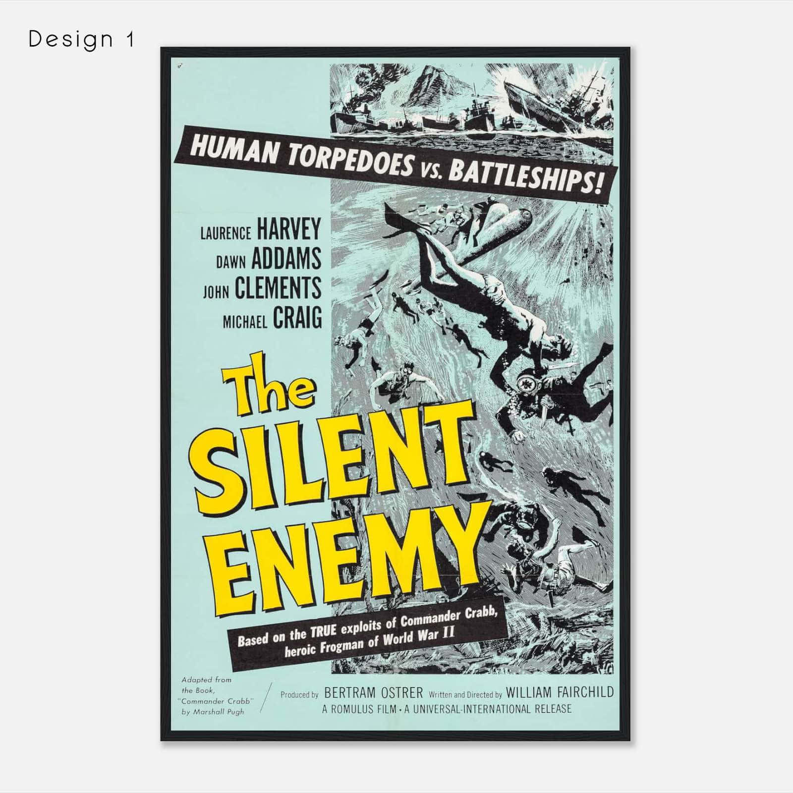 The Silent Enemy (1958) Movie Poster Print - Citiesbox
