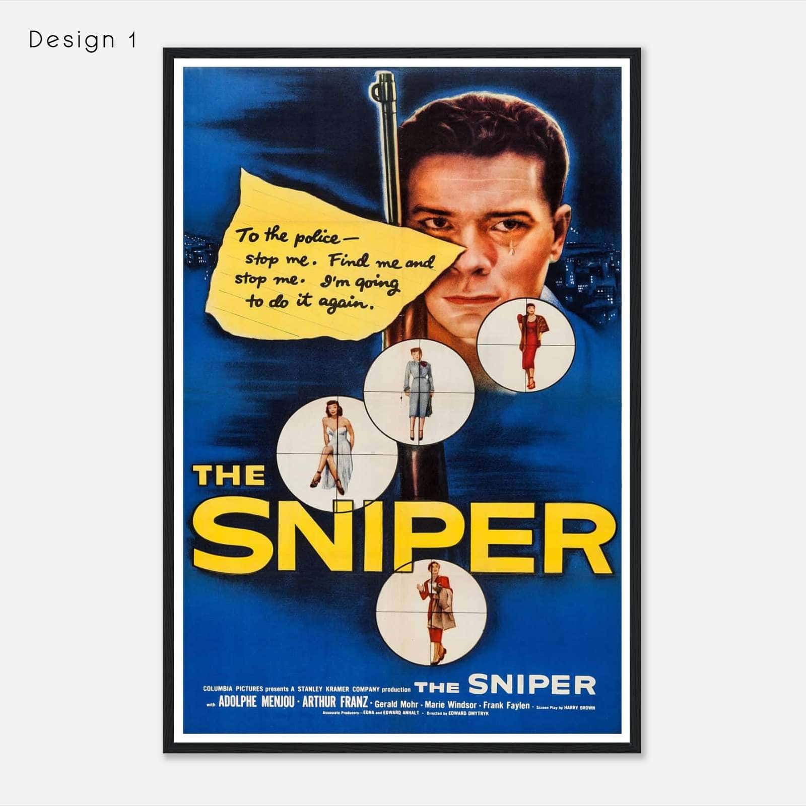 The Sniper (1952) Movie Poster Print - Citiesbox