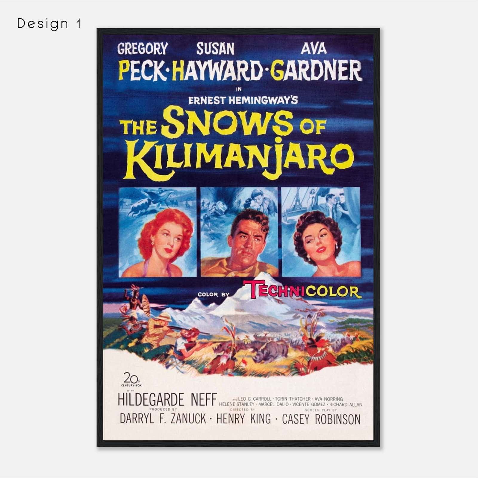 The Snows of Kilimanjaro (1952) Movie Poster Print - Citiesbox