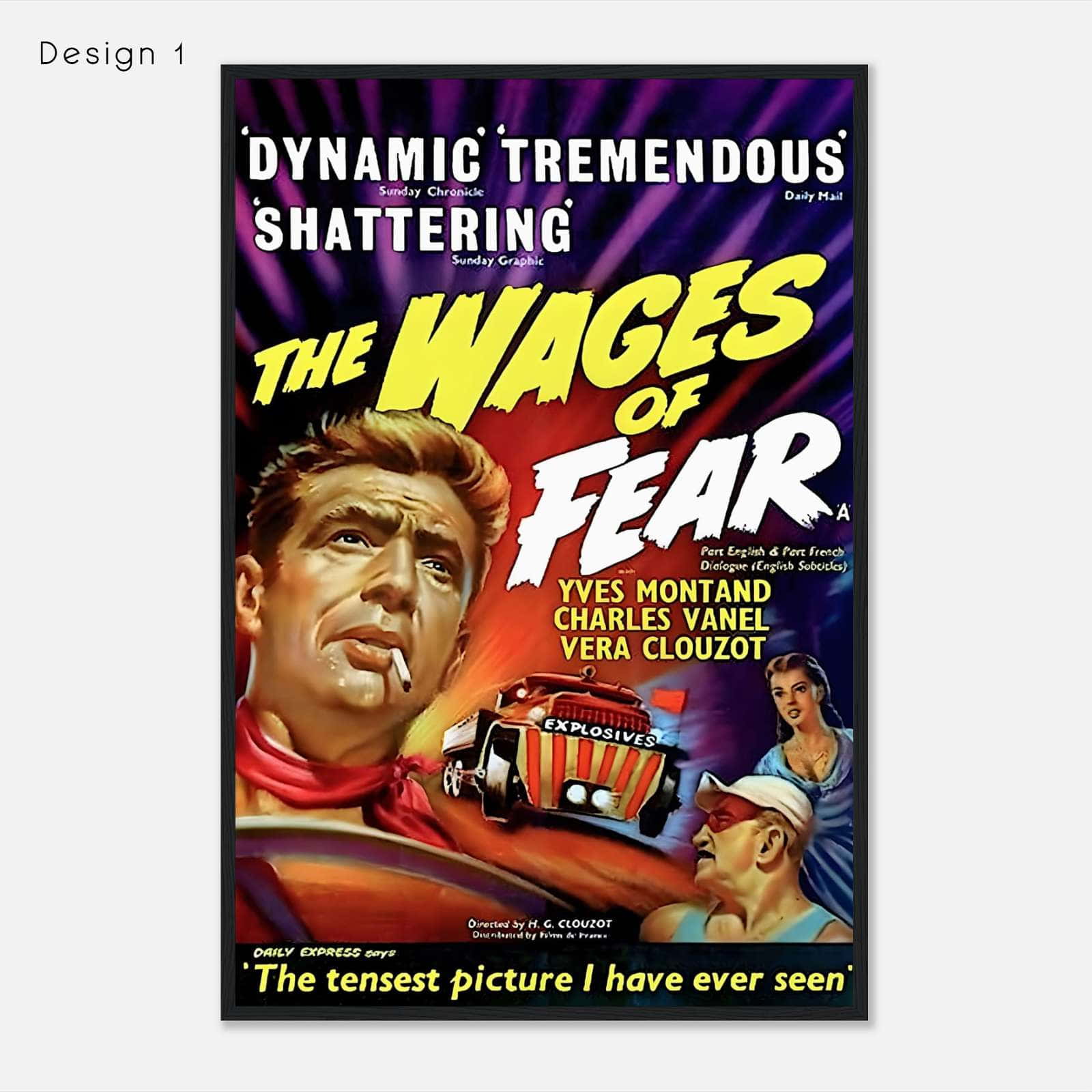 The Wages of Fear (1953) Movie Poster Print - Citiesbox