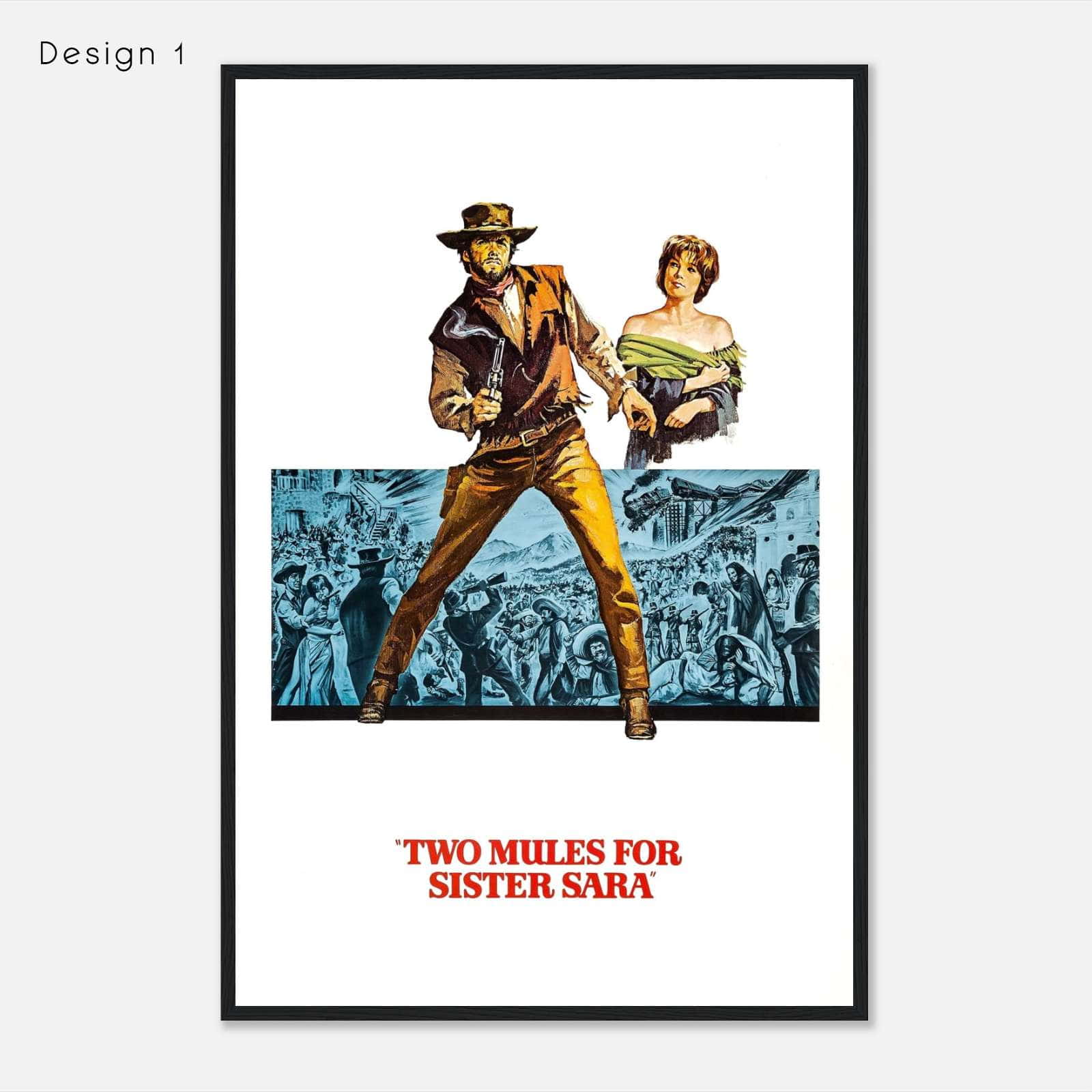 Two Mules for Sister Sara (1970) Movie Poster Print - Citiesbox
