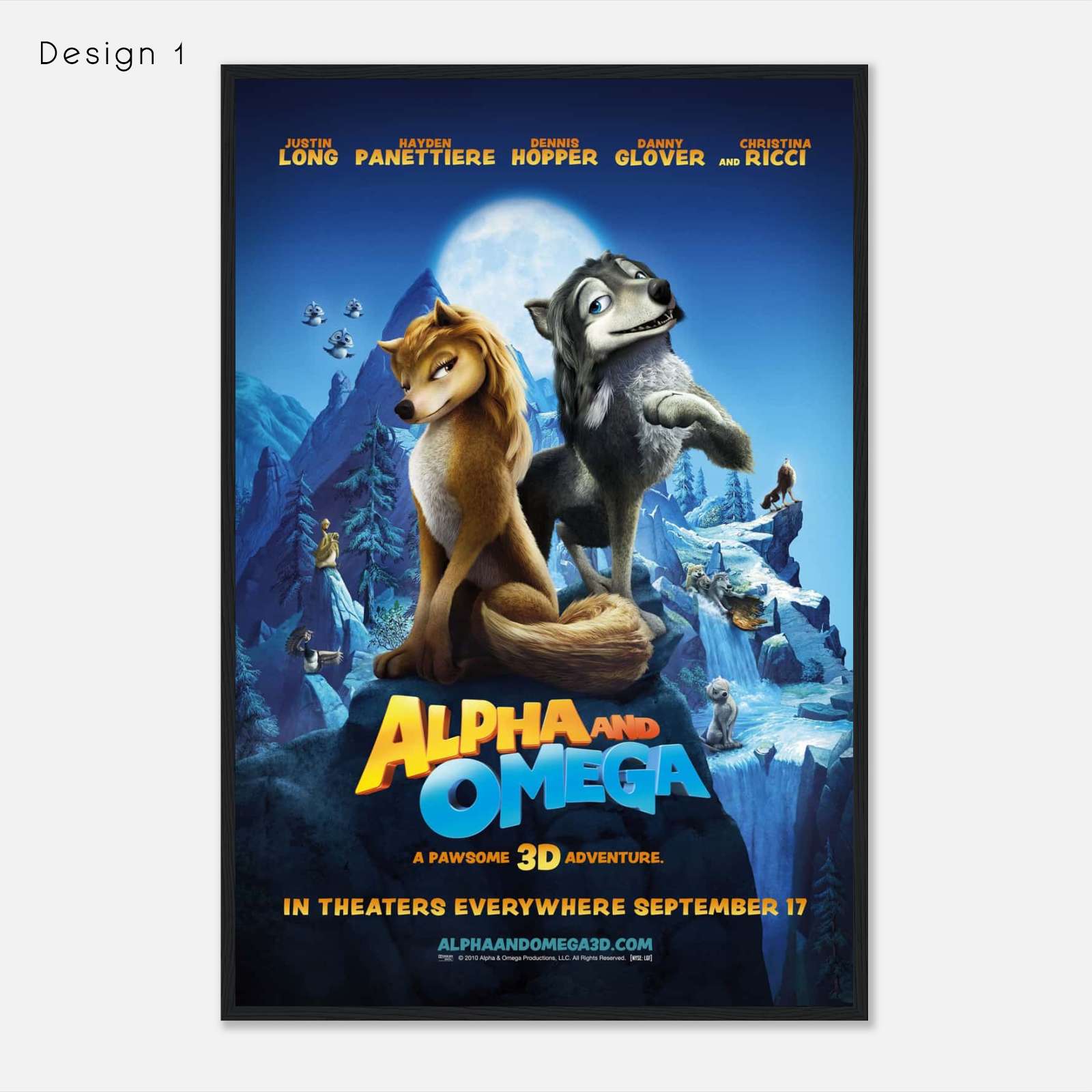 Alpha and Omega (2010) Movie Poster Print - Citiesbox