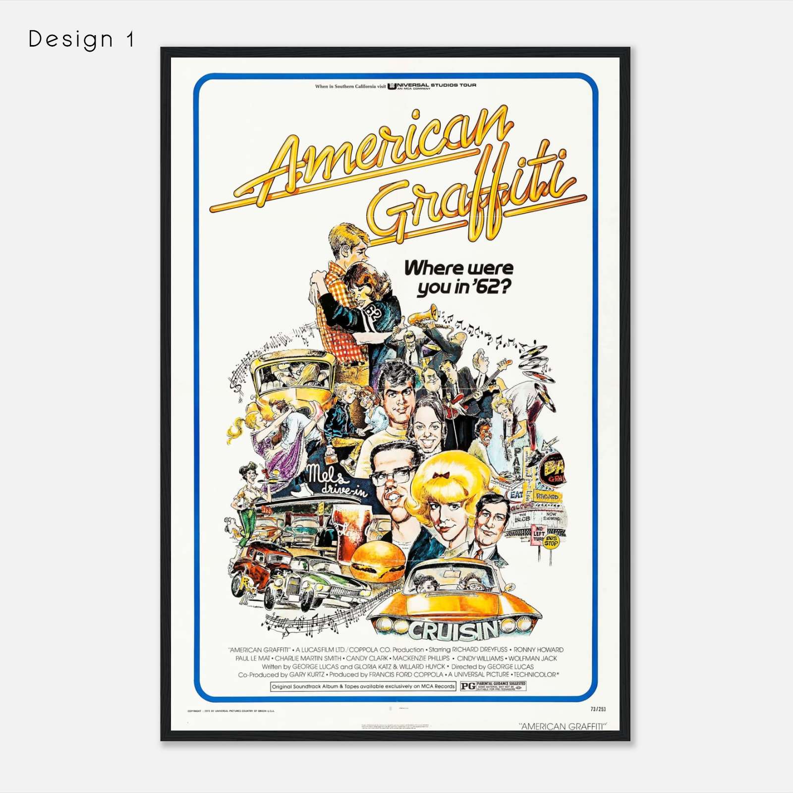 American Graffiti (1973) Movie Poster Print - Citiesbox