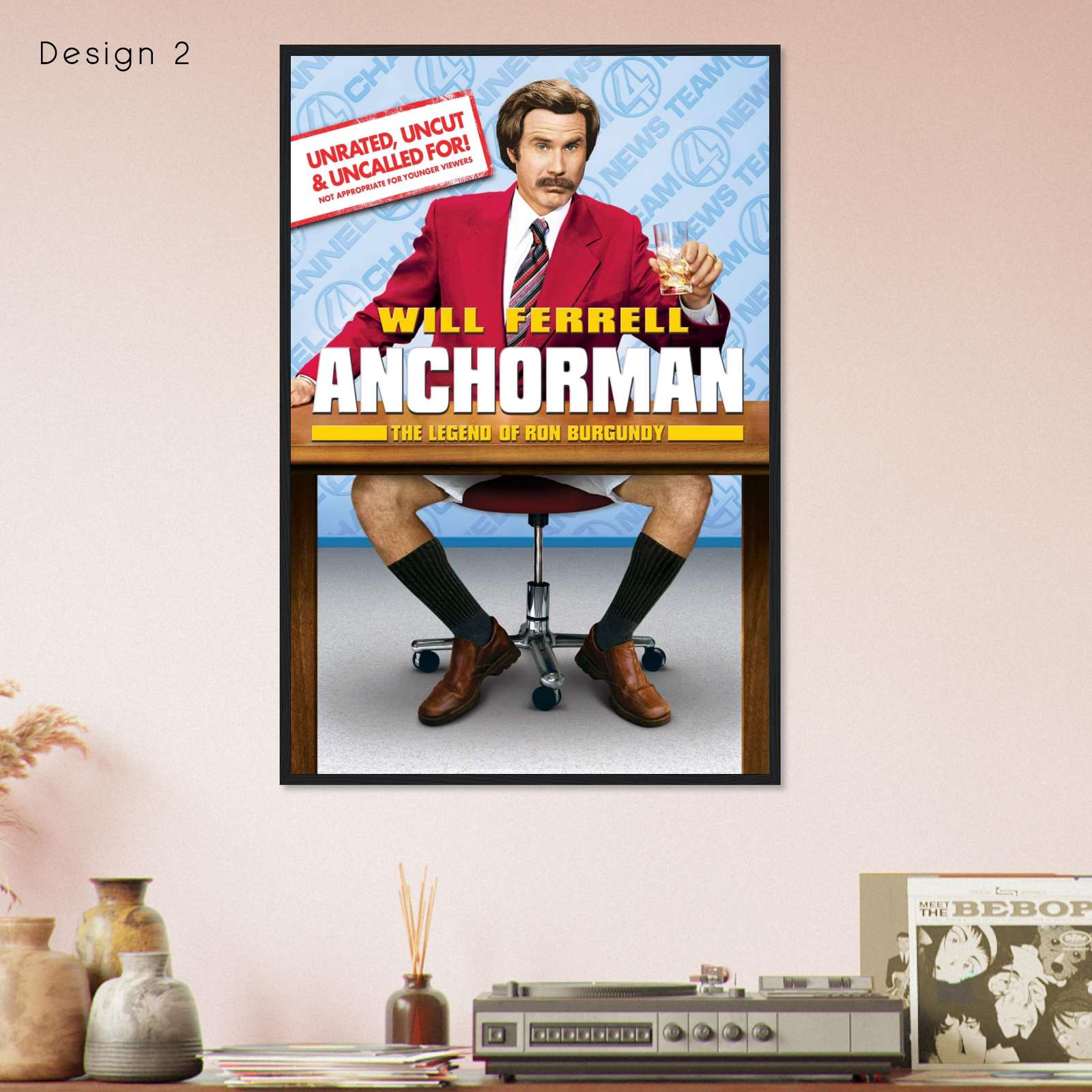 Anchorman: The Legend of Ron Burgundy (2004) Movie Poster Print - Citiesbox
