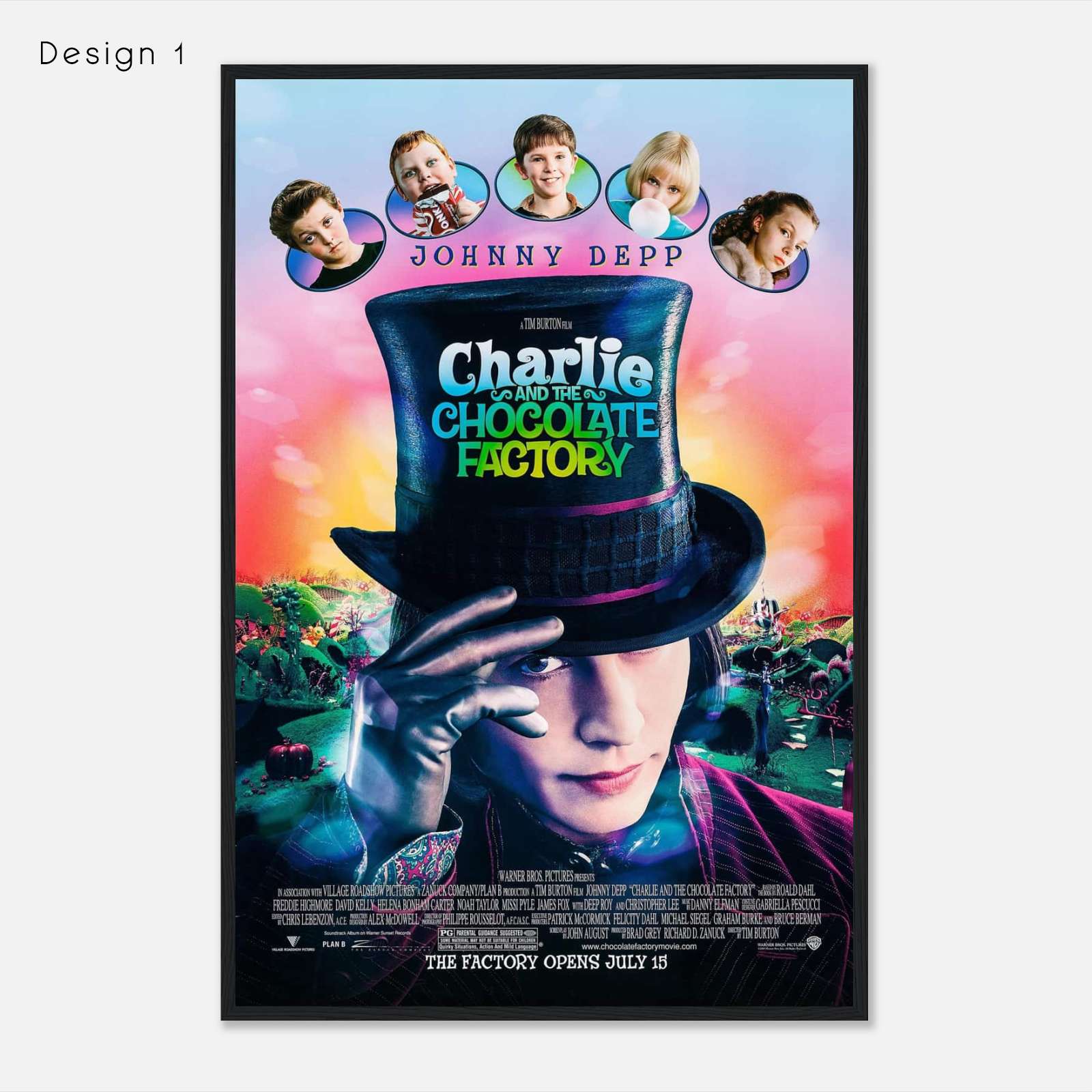 Charlie and the Chocolate Factory (2005) Movie Poster Print - Citiesbox