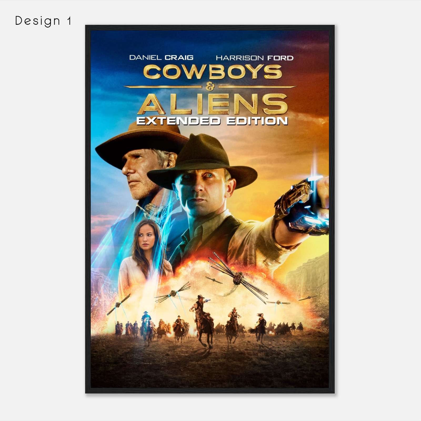 Cowboys & Aliens (2011) Movie Poster Print - Citiesbox