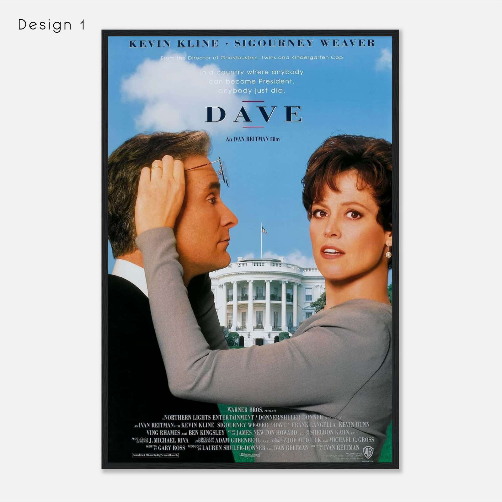 Dave (1993) Movie Poster Print - Citiesbox