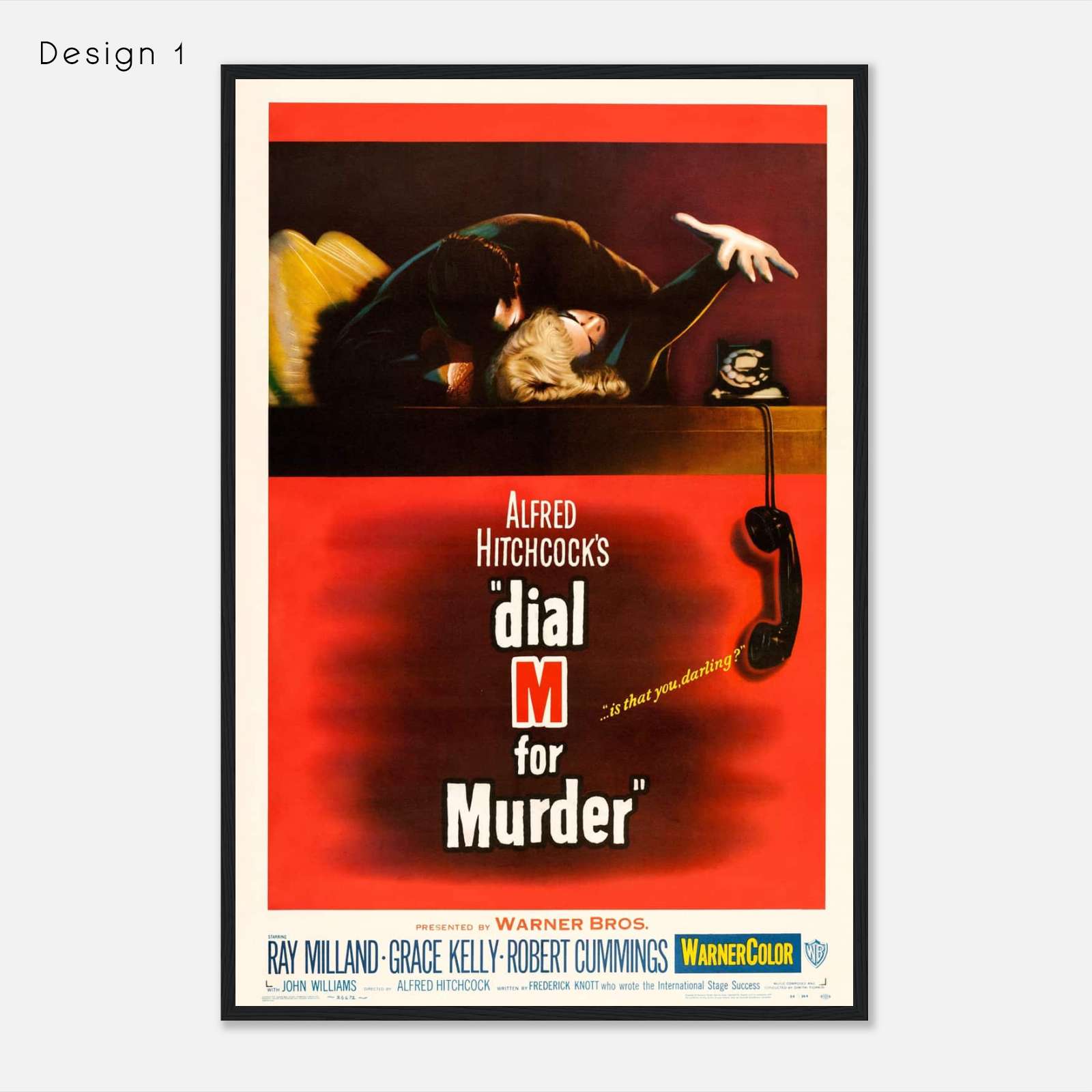 Dial M for Murder (1954) Movie Poster Print - Citiesbox