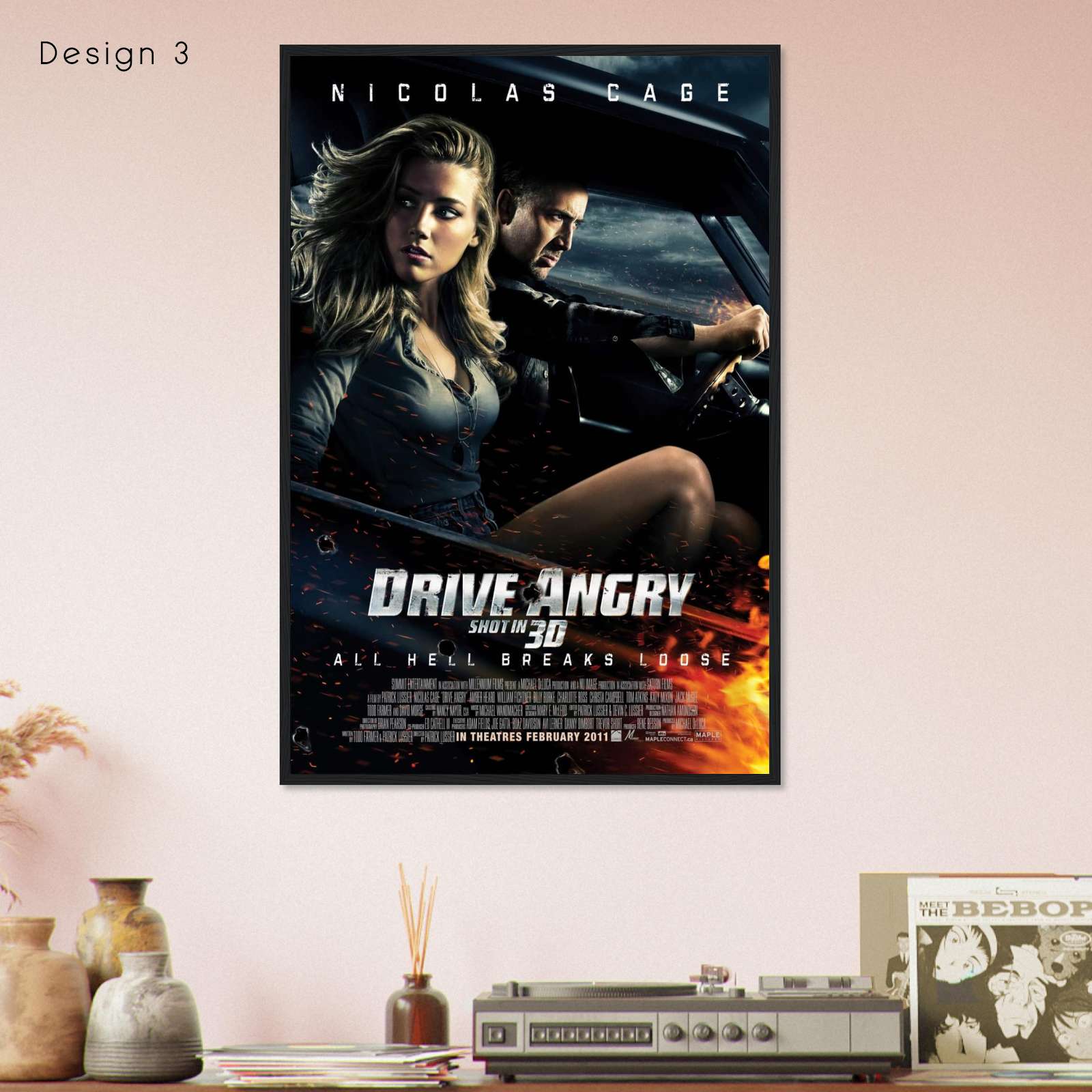 Drive Angry (2011) Movie Poster Print - Citiesbox