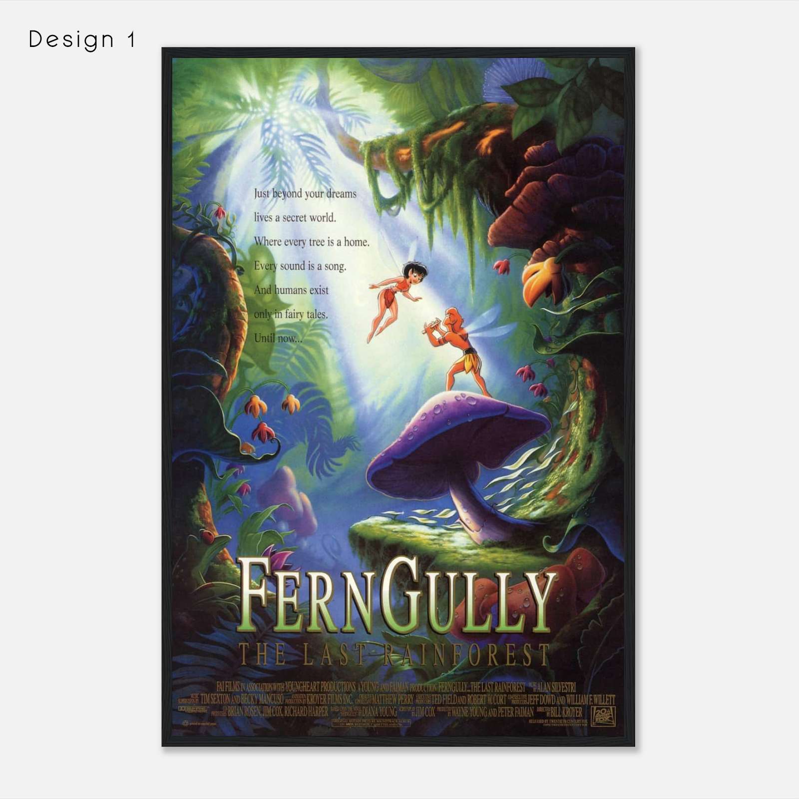 FernGully: The Last Rainforest (1992) Movie Poster Print - Citiesbox