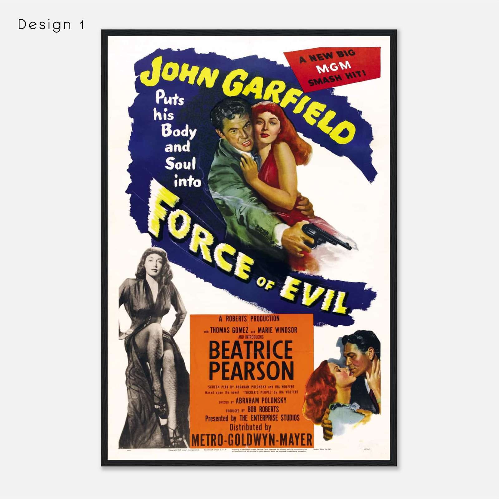 Force of Evil (1948) Movie Poster Print - Citiesbox