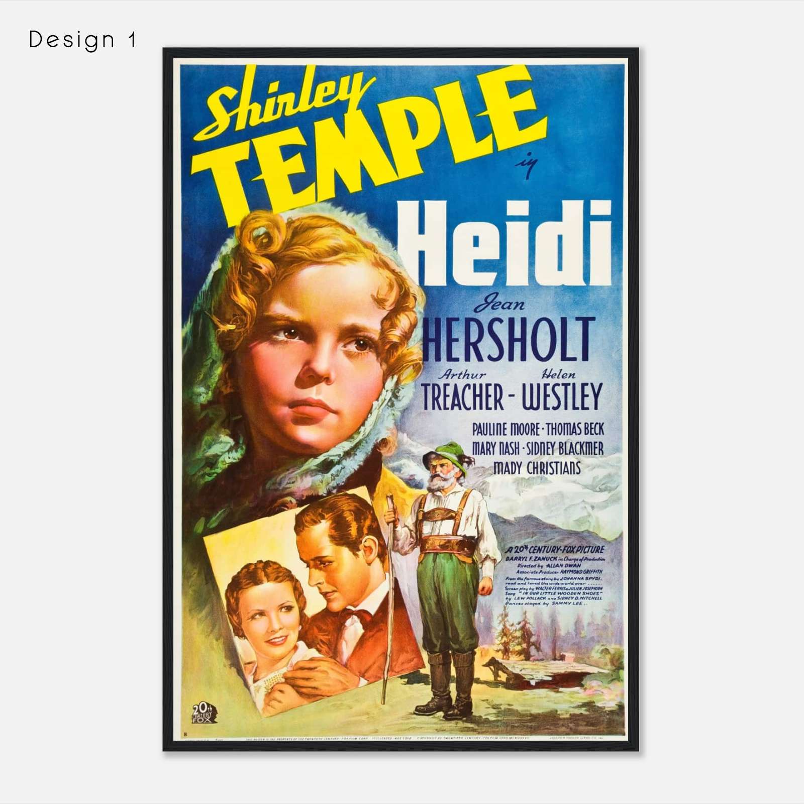 Heidi (1937) Movie Poster Print - Citiesbox