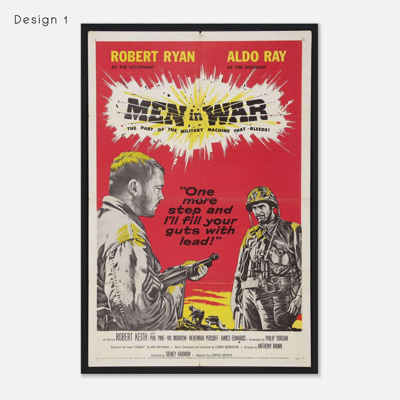 Men in War (1957) Movie Poster Print - Citiesbox
