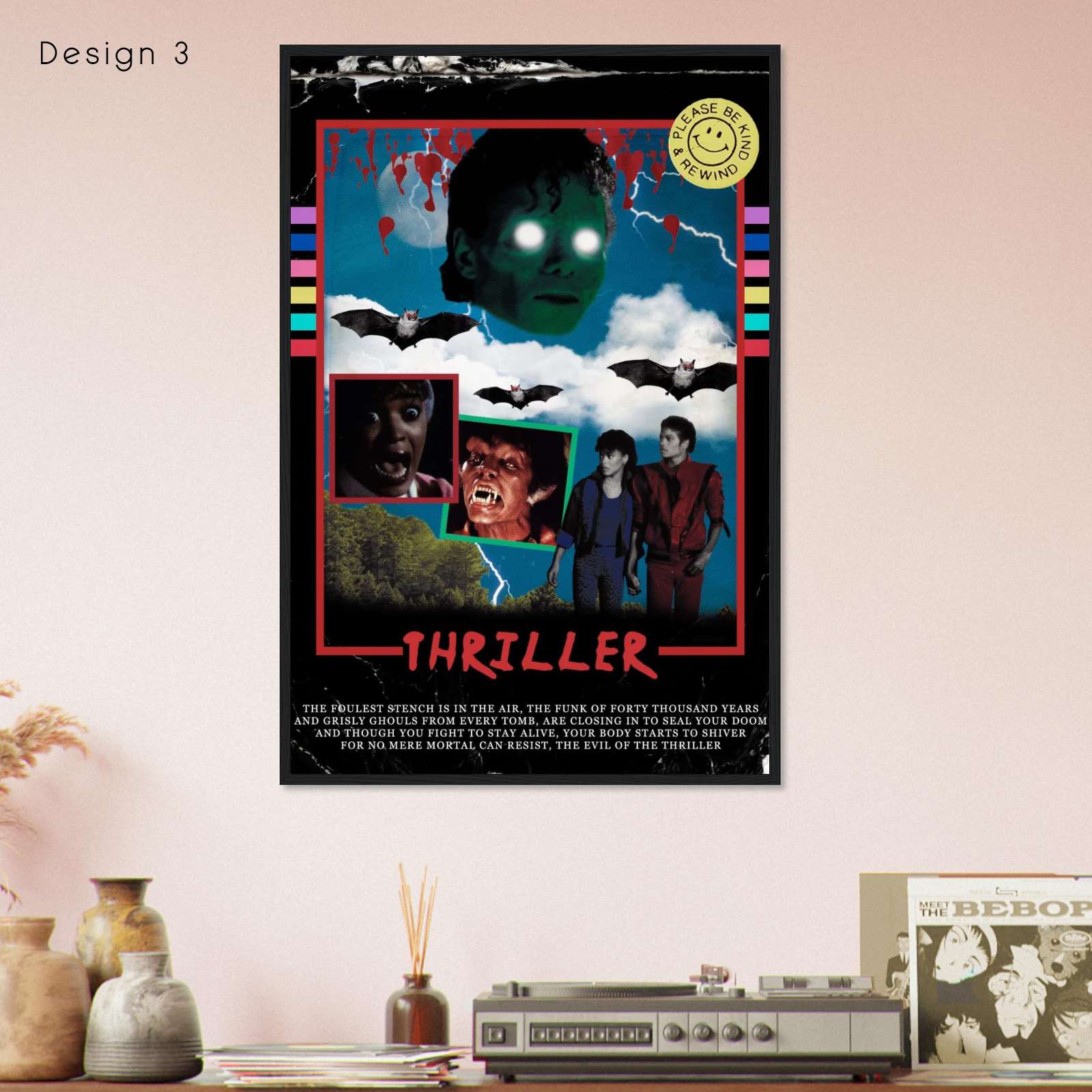 Michael Jackson's Thriller (1983) Movie Poster Print - Citiesbox