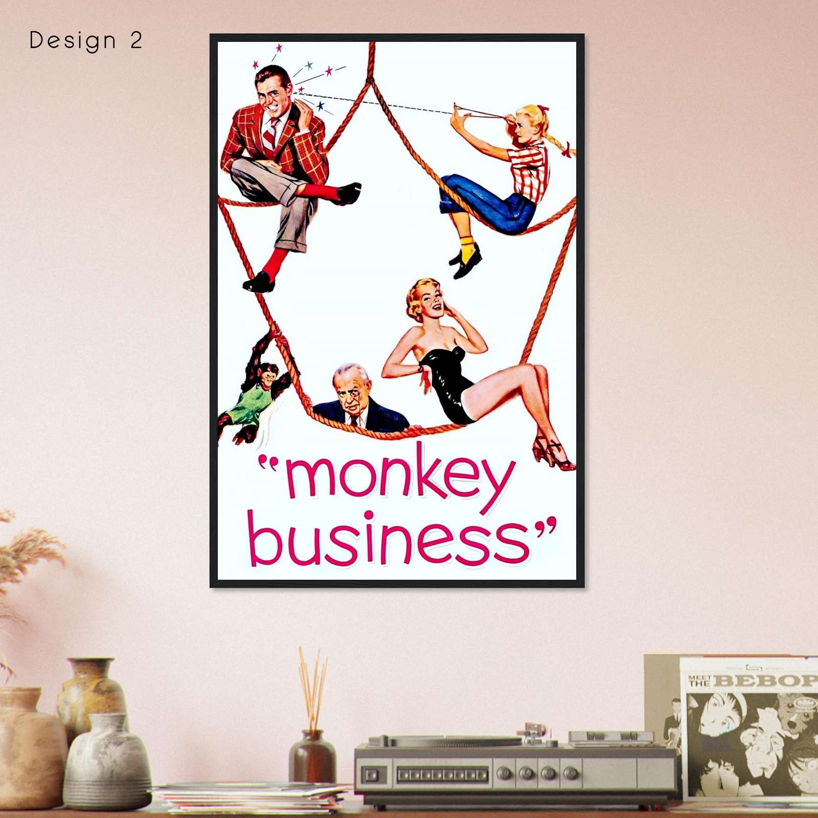 Monkey Business (1952) Movie Poster Print - Citiesbox