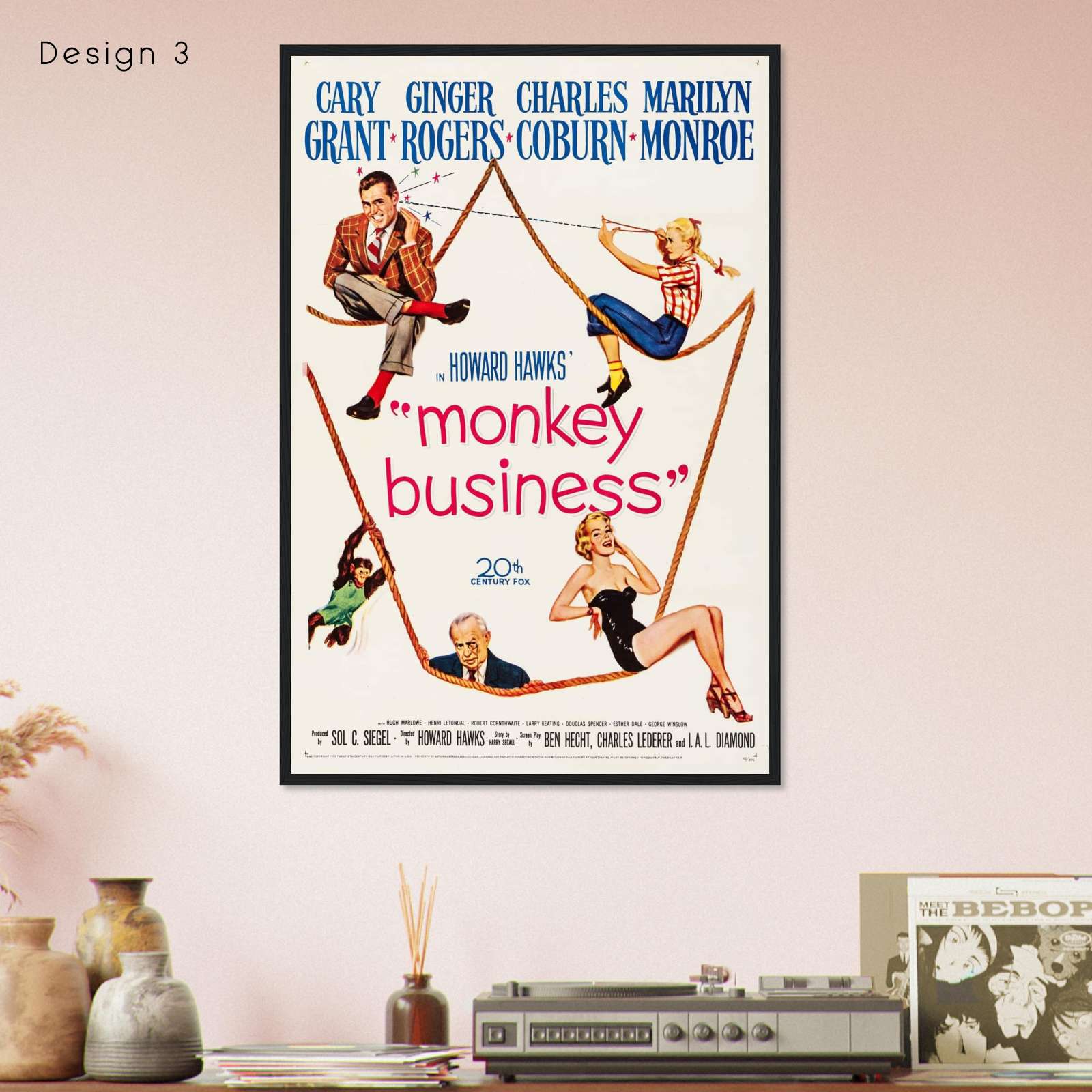 Monkey Business (1952) Movie Poster Print - Citiesbox