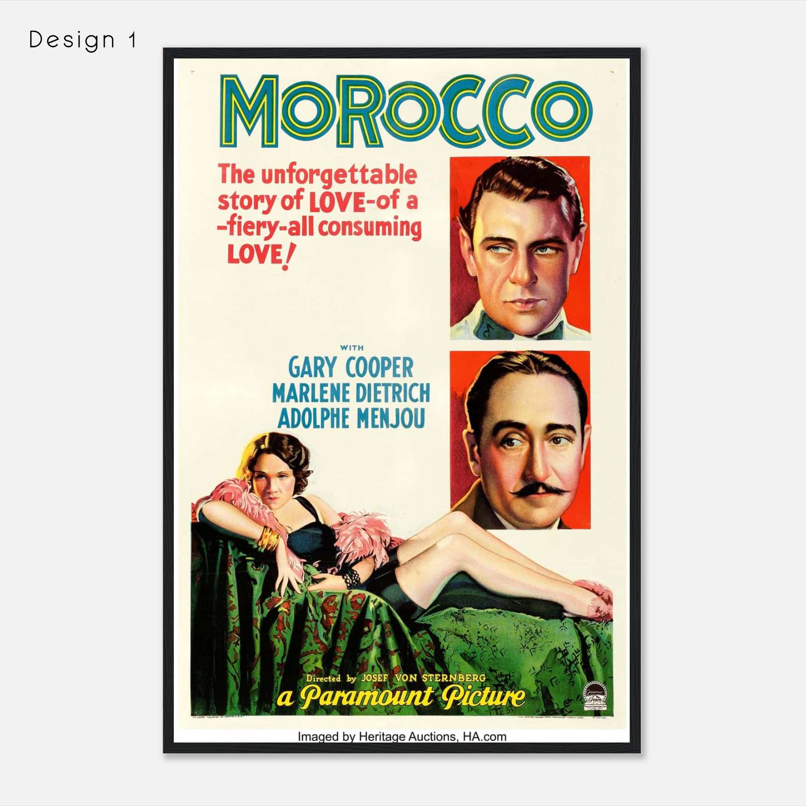 Morocco (1930) Movie Poster Print - Citiesbox